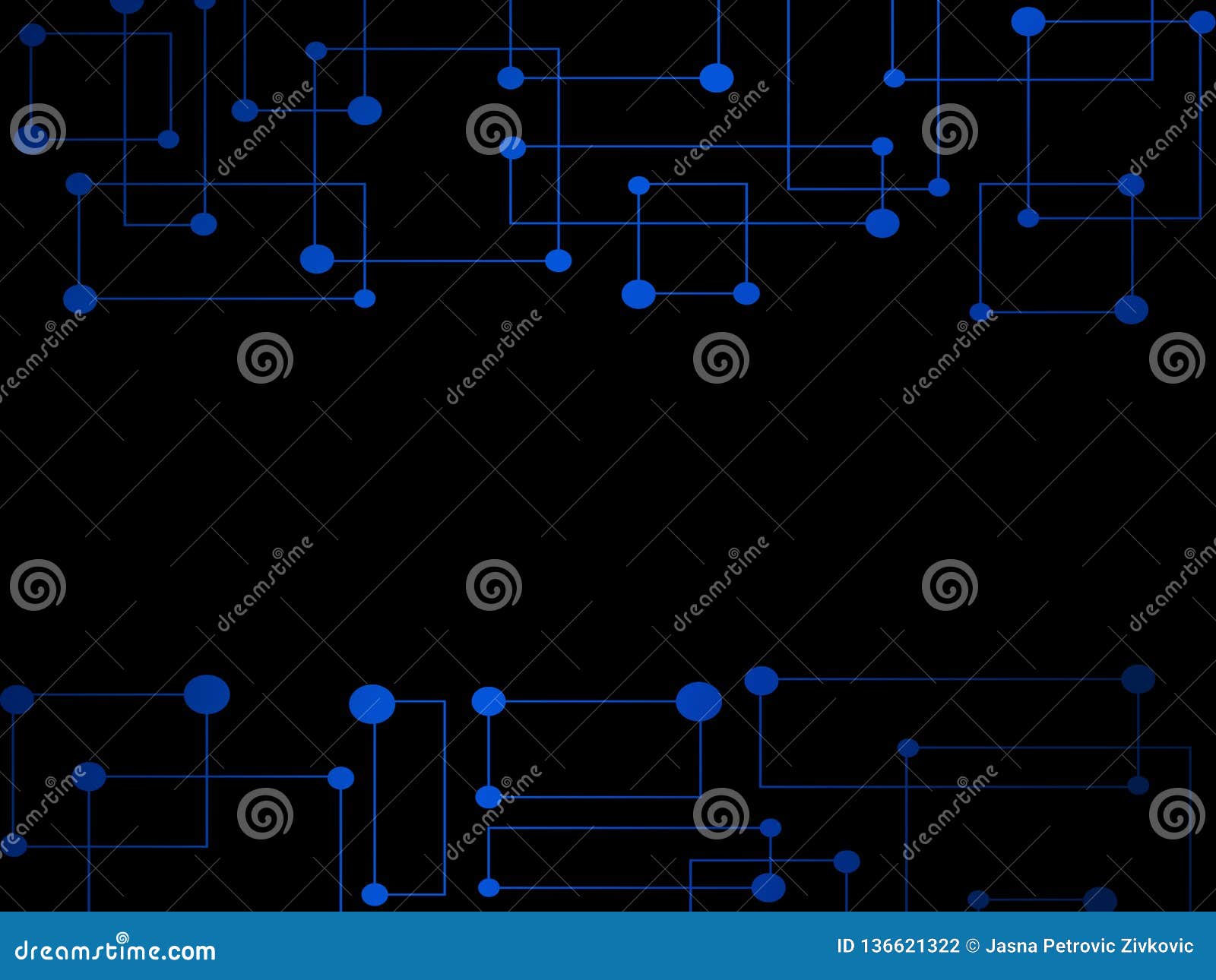 Abstract Modern Technology Circuit System Background Stock Illustration ...