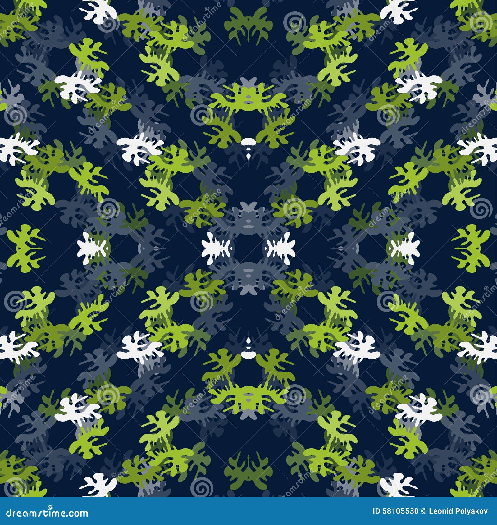 Beautiful Abstract Objects on a Dark Background Stock Vector ...