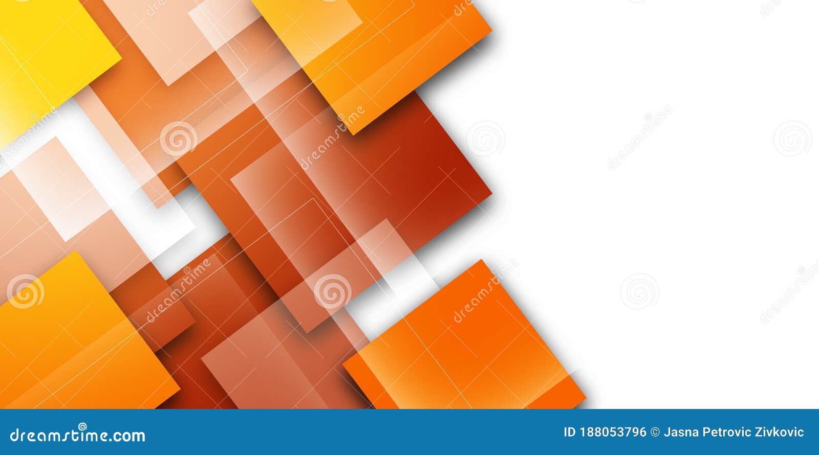 Abstract Orange Squares Design Background Stock Illustration ...