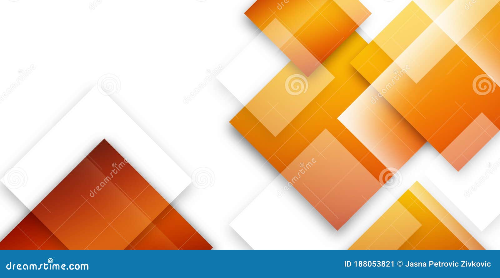 Abstract Orange Squares Design Background Stock Illustration ...