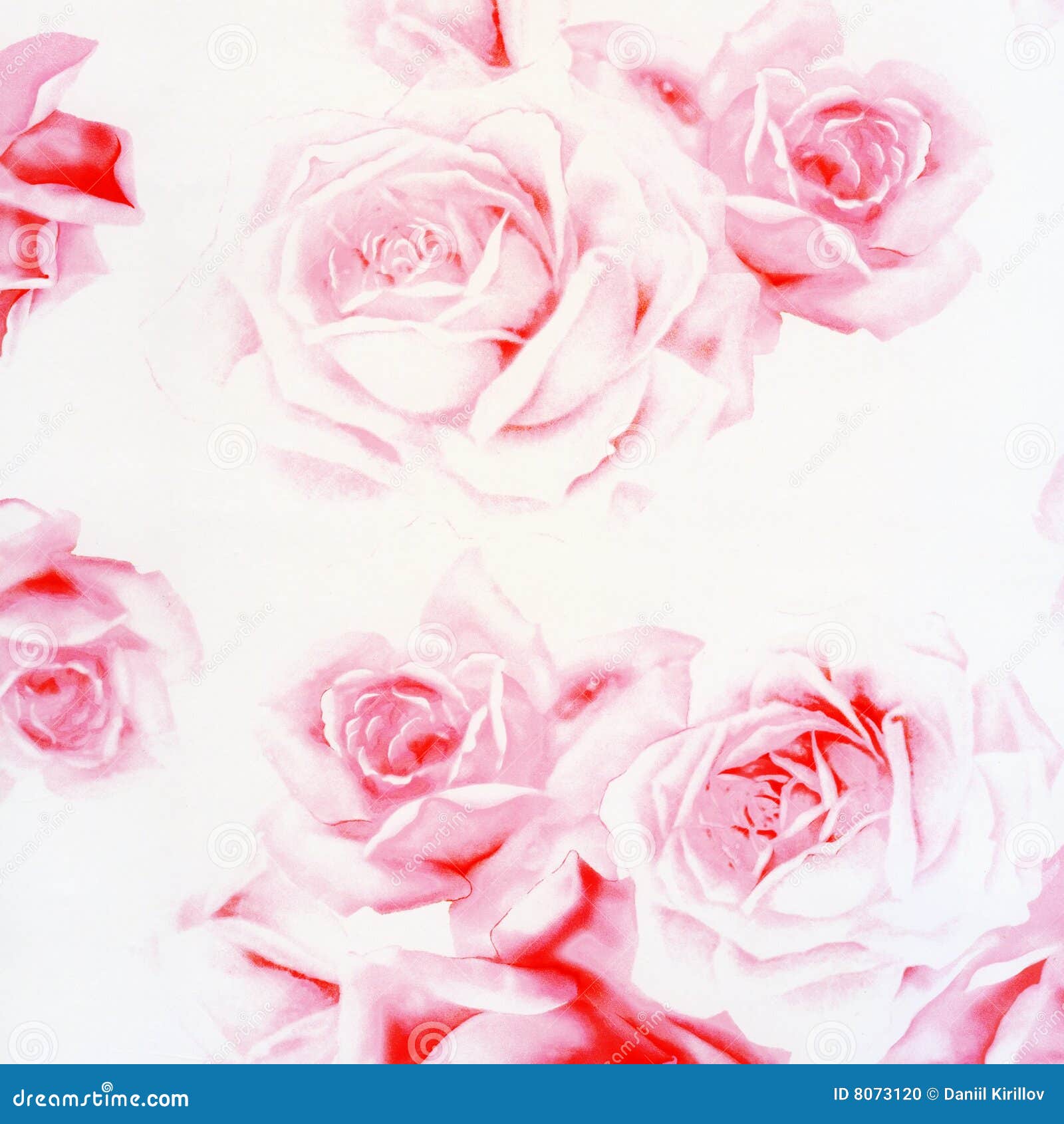 Beautiful Abstract Paper Roses Background Stock Illustration ...