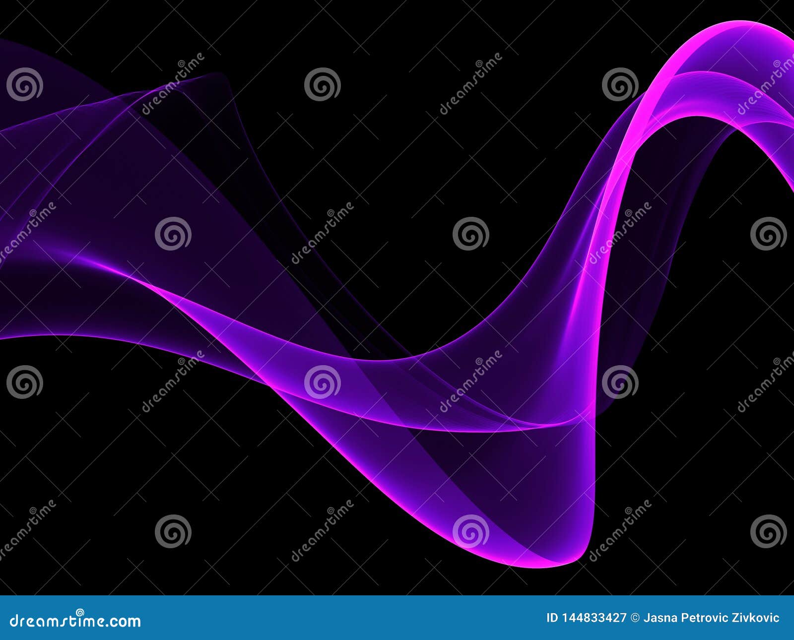 Abstract Purple Light Waves Background Stock Illustration ...