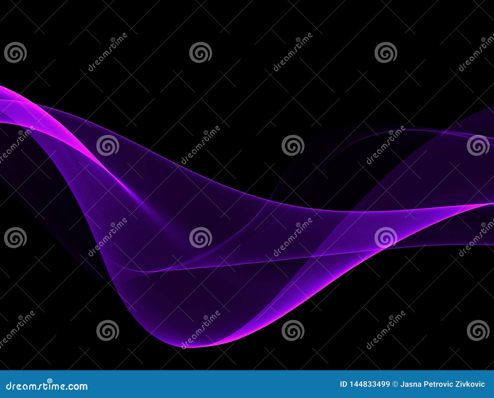 Abstract Purple Light Waves Background Stock Illustration ...