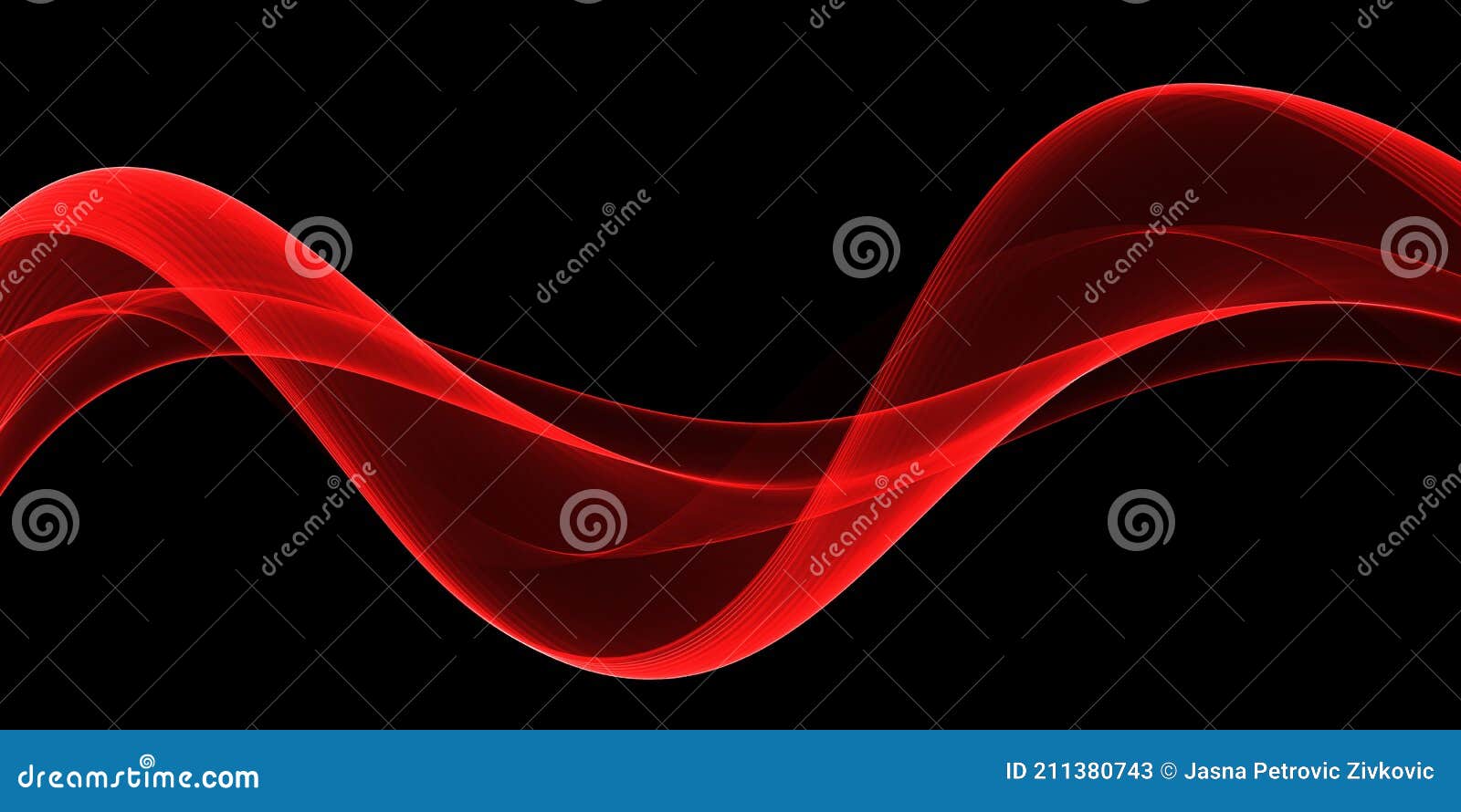 Abstract Red Waves Background. Template Design Stock Illustration ...