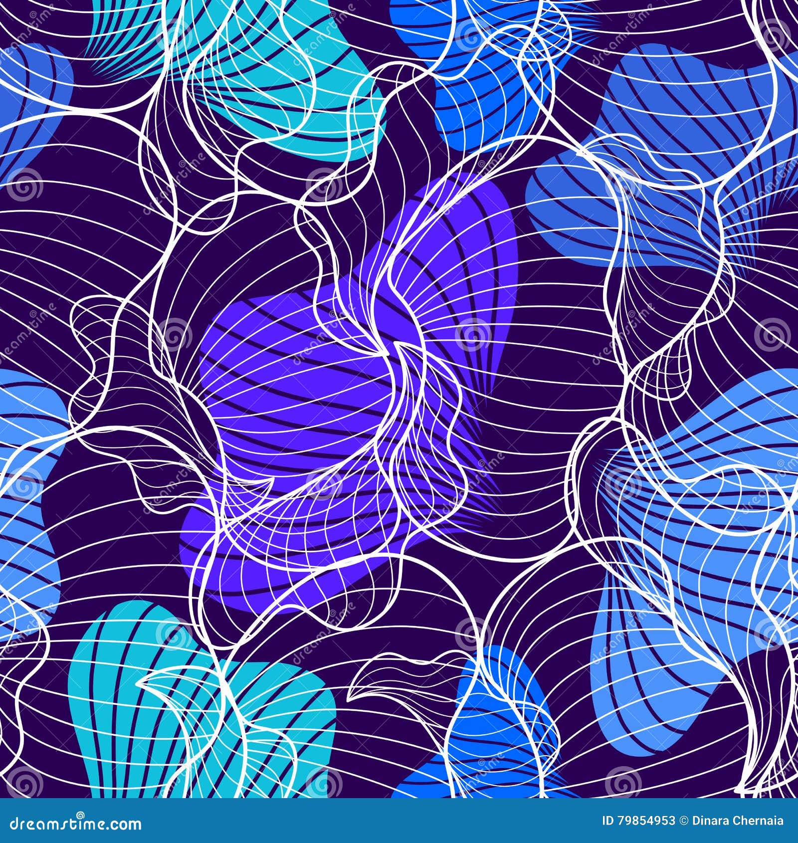 Beautiful Abstract Seamless Pattern Stock Vector - Illustration of ...