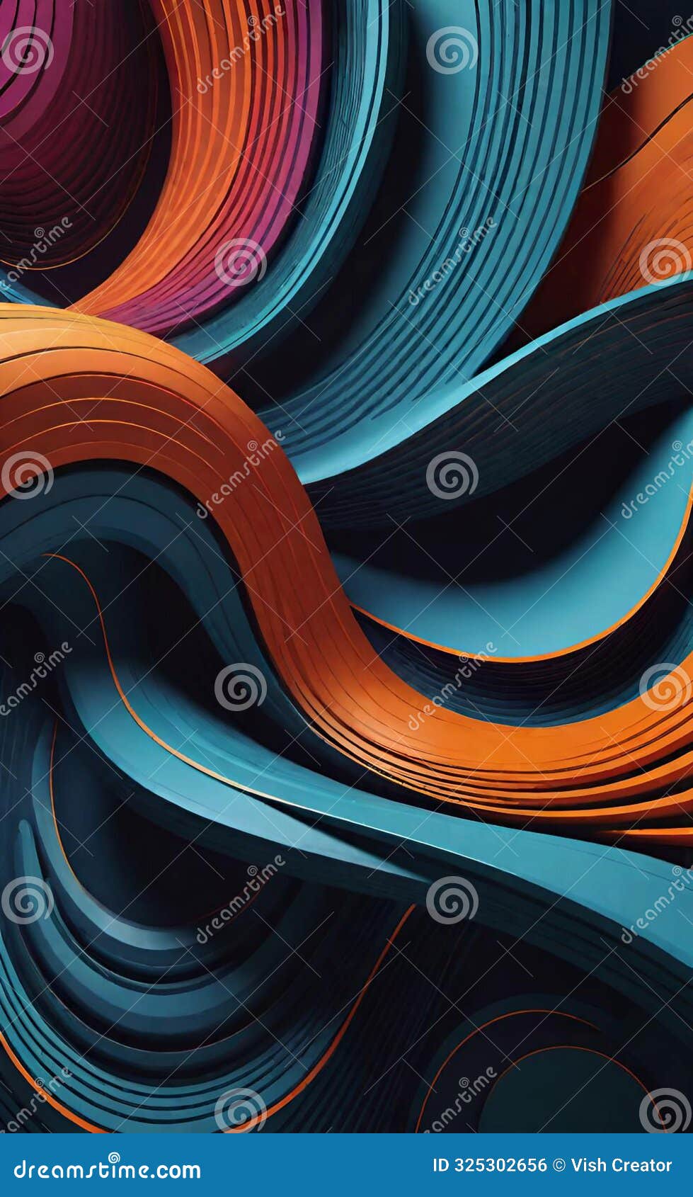 Beautiful Abstract Shape and Pattern for Wallpaper Ai Generated Image ...