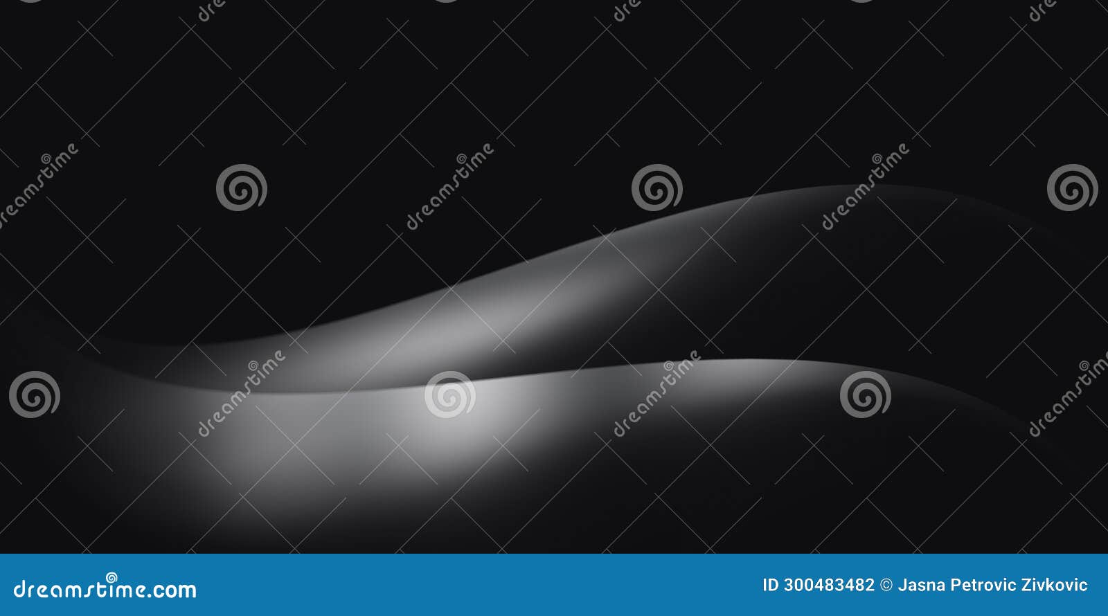 Abstract Silver Curve Wave Line Luxury on Black Design Modern Creative ...