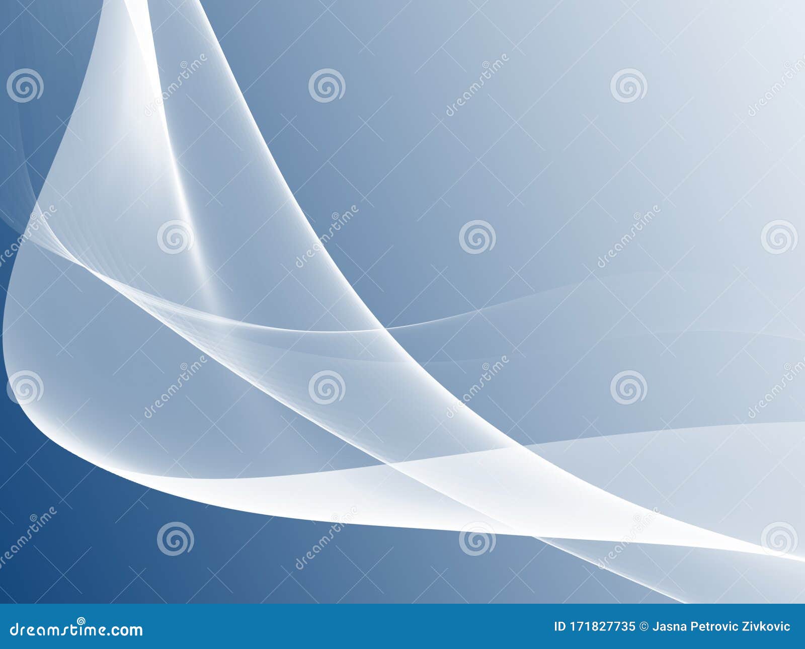 Abstract Soft Blue Line Wave Background Stock Illustration ...