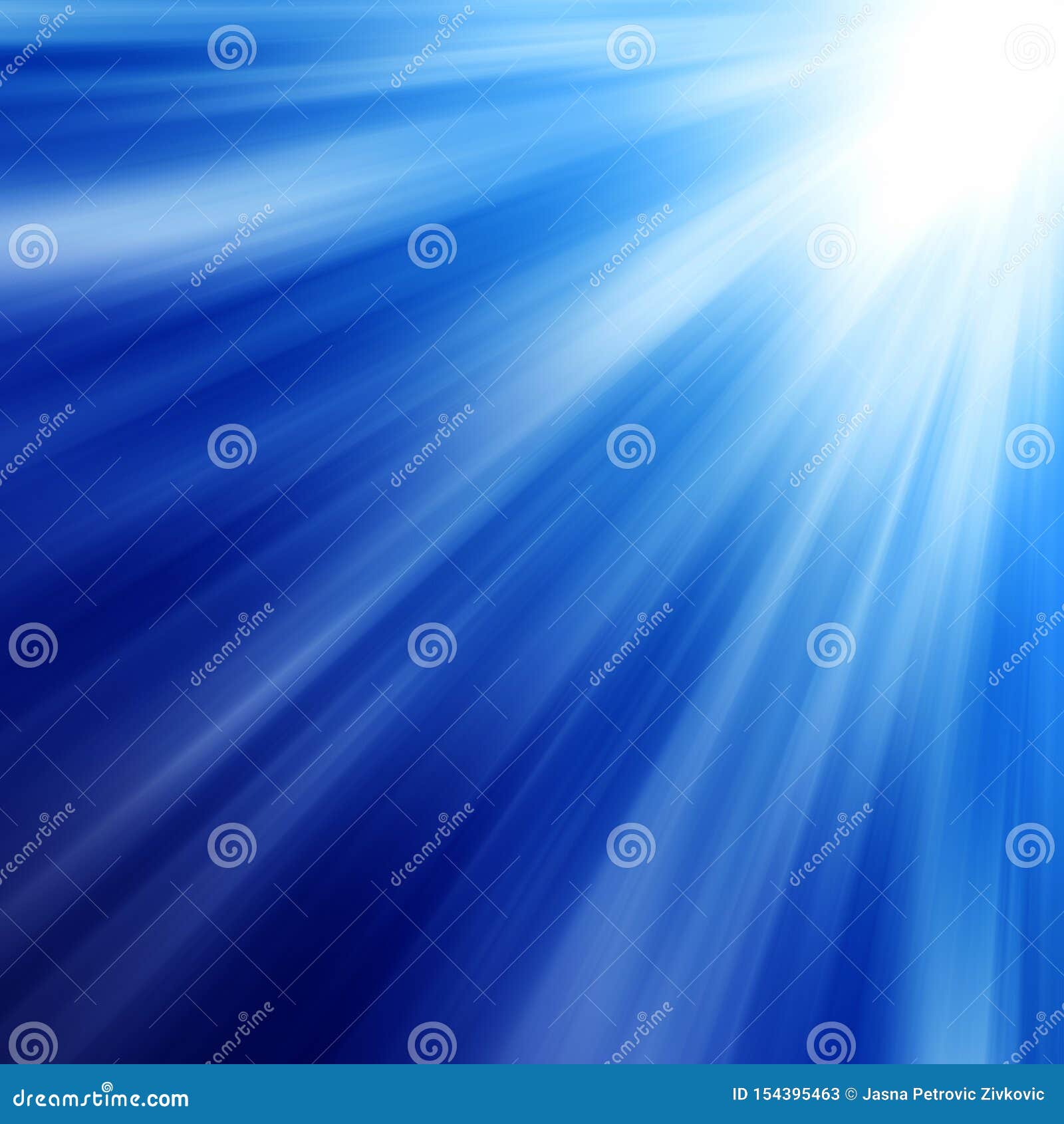 Abstract Soft Blue Luminous Rays Stock Illustration - Illustration of ...