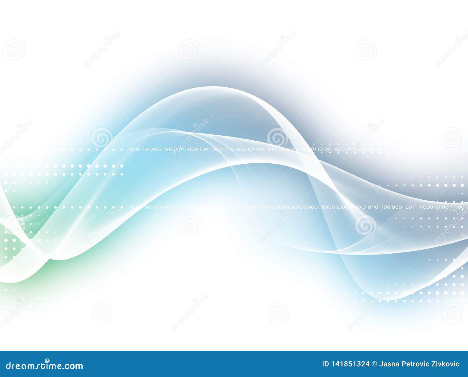 Abstract Soft Blue Wavy Background Stock Illustration - Illustration of ...