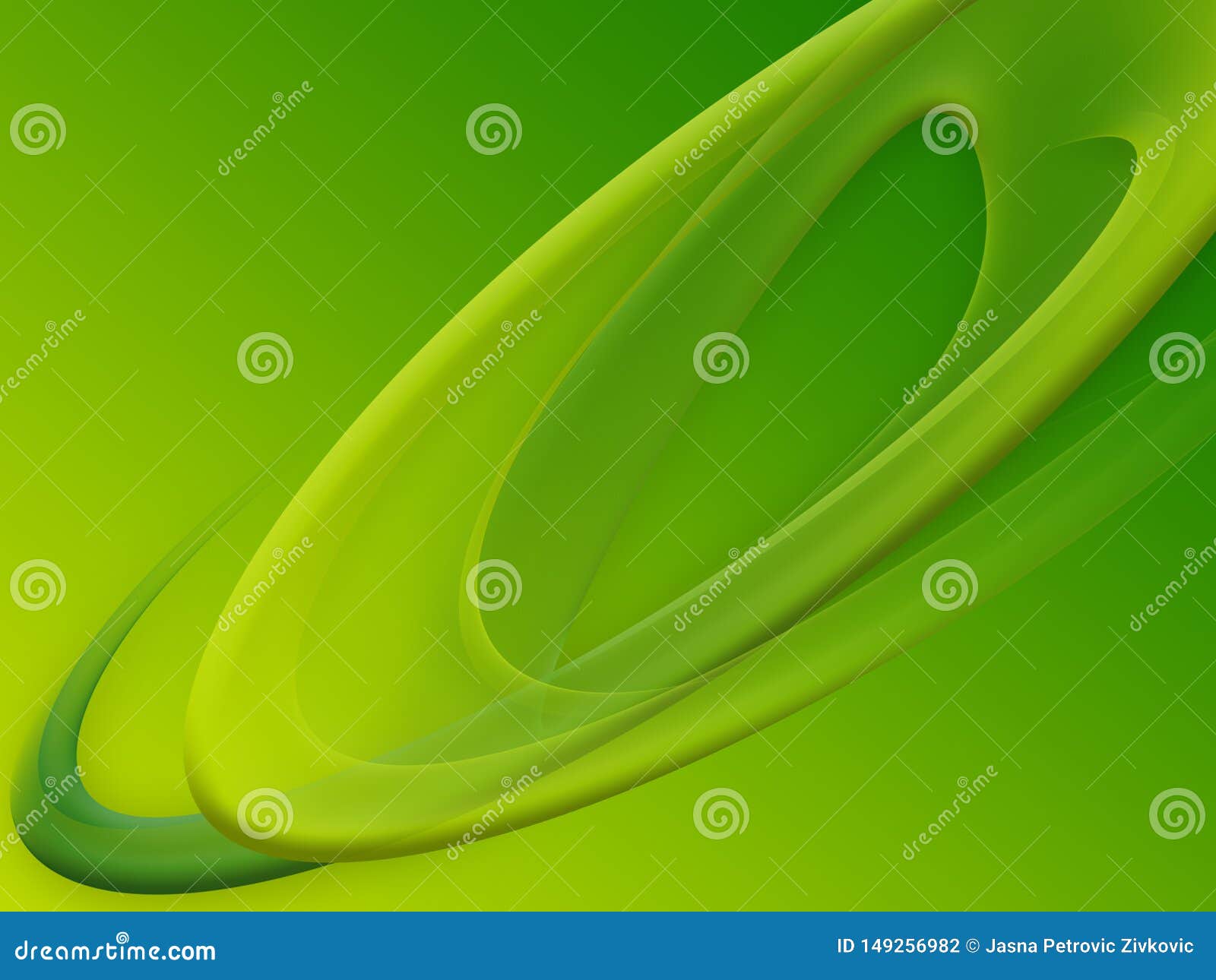 Abstract Soft Green Wave Gradient Background Stock Illustration ...