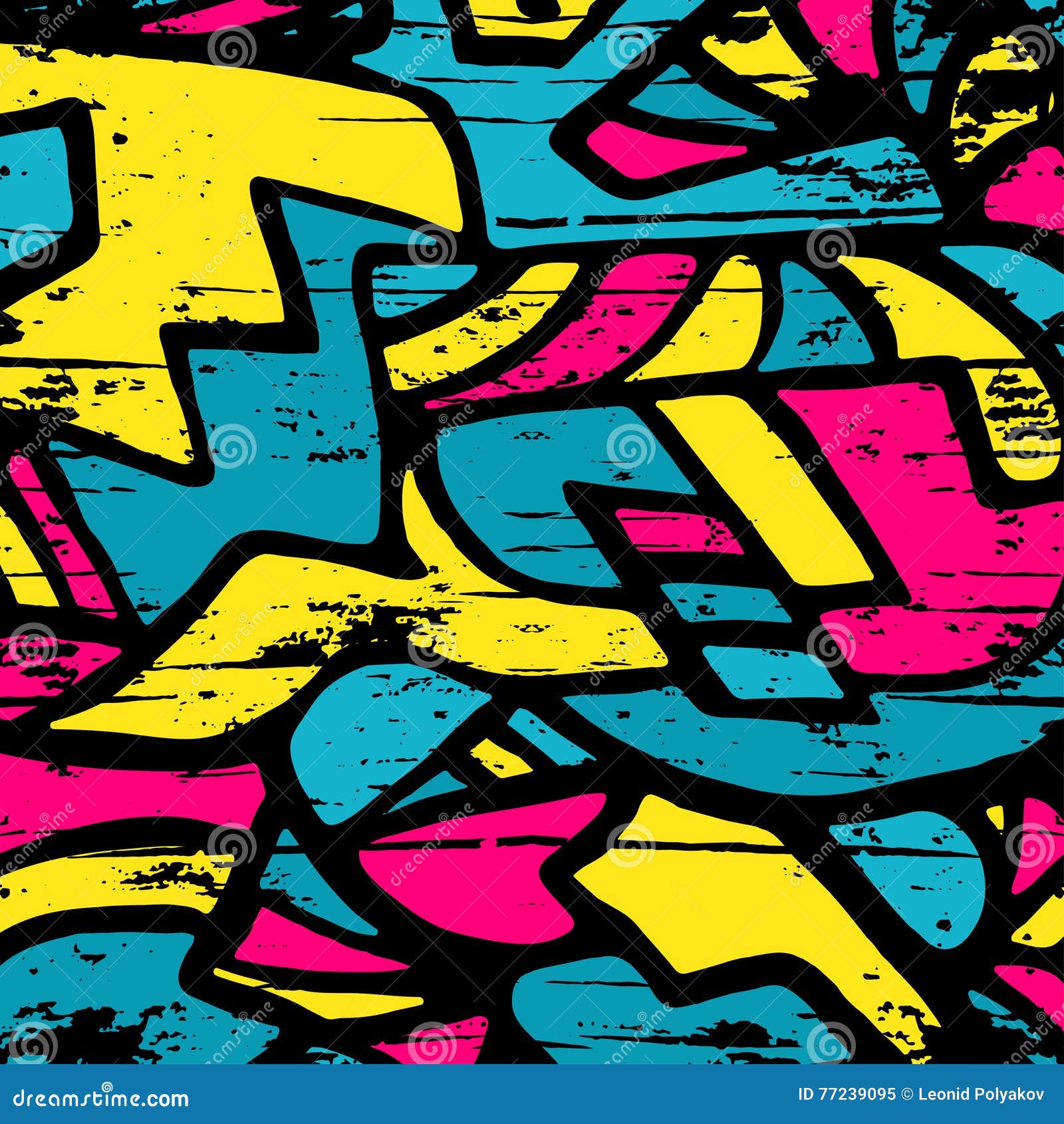 Beautiful Abstract Spot Graffiti Vector Illustration Stock Vector ...