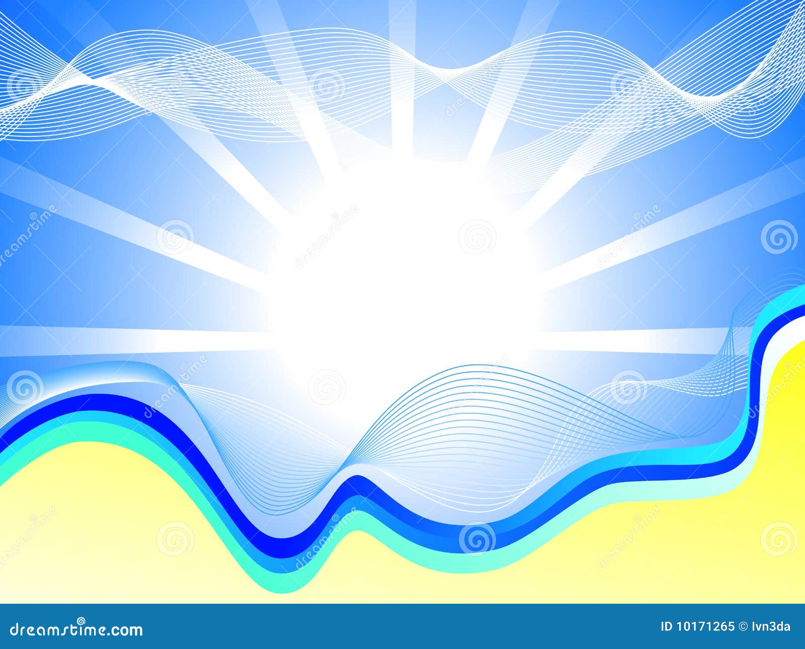 Beautiful Abstract Summer Background. Stock Vector - Illustration of ...