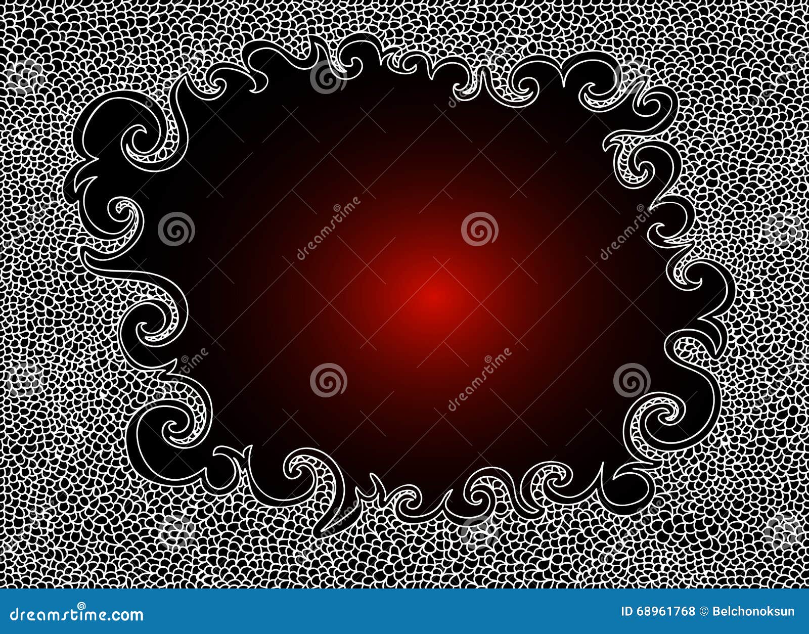Beautiful Abstract Vector Red Frame Stock Vector - Illustration of ...