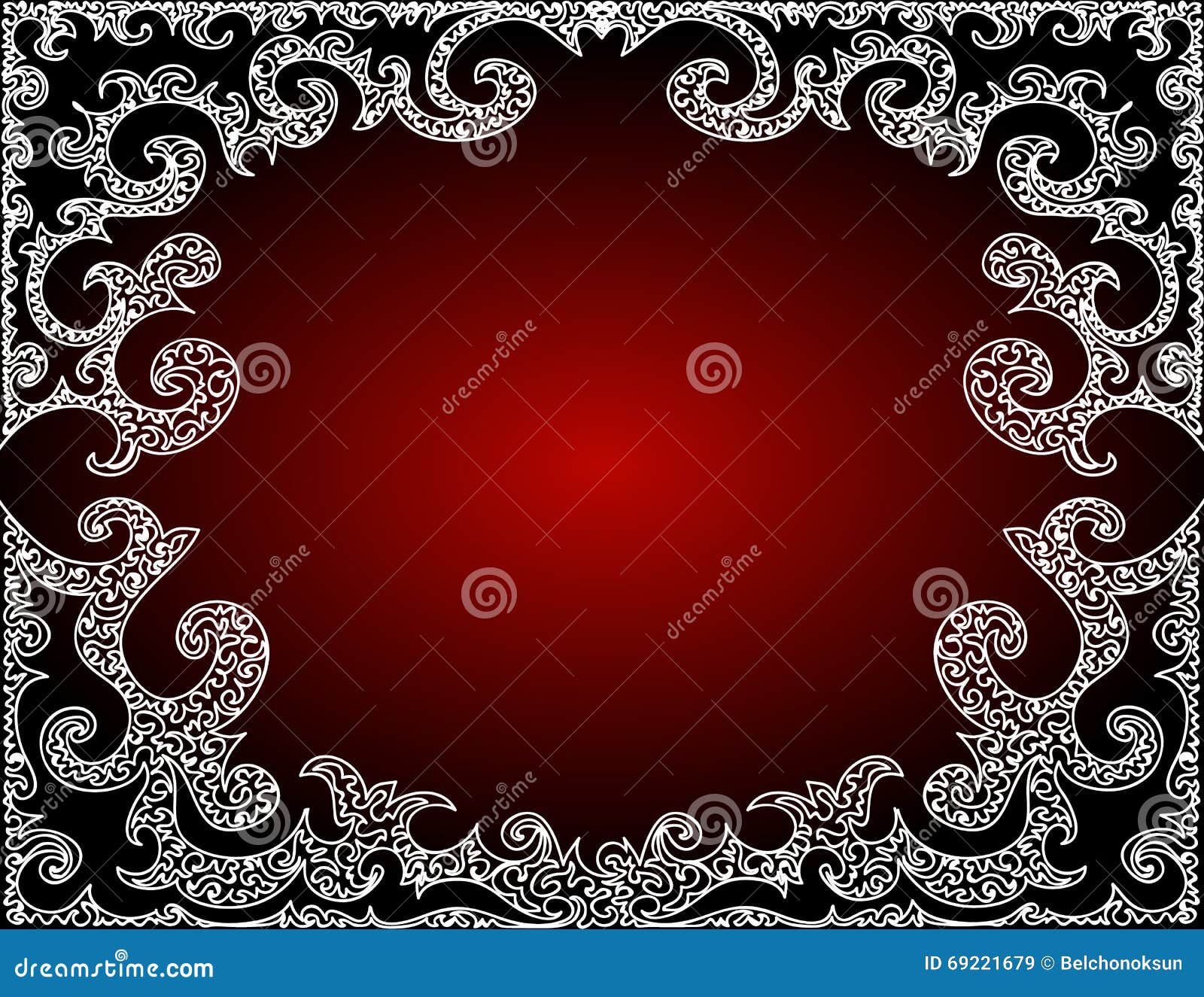 Beautiful Abstract Vector Red Frame Stock Vector - Illustration of ...