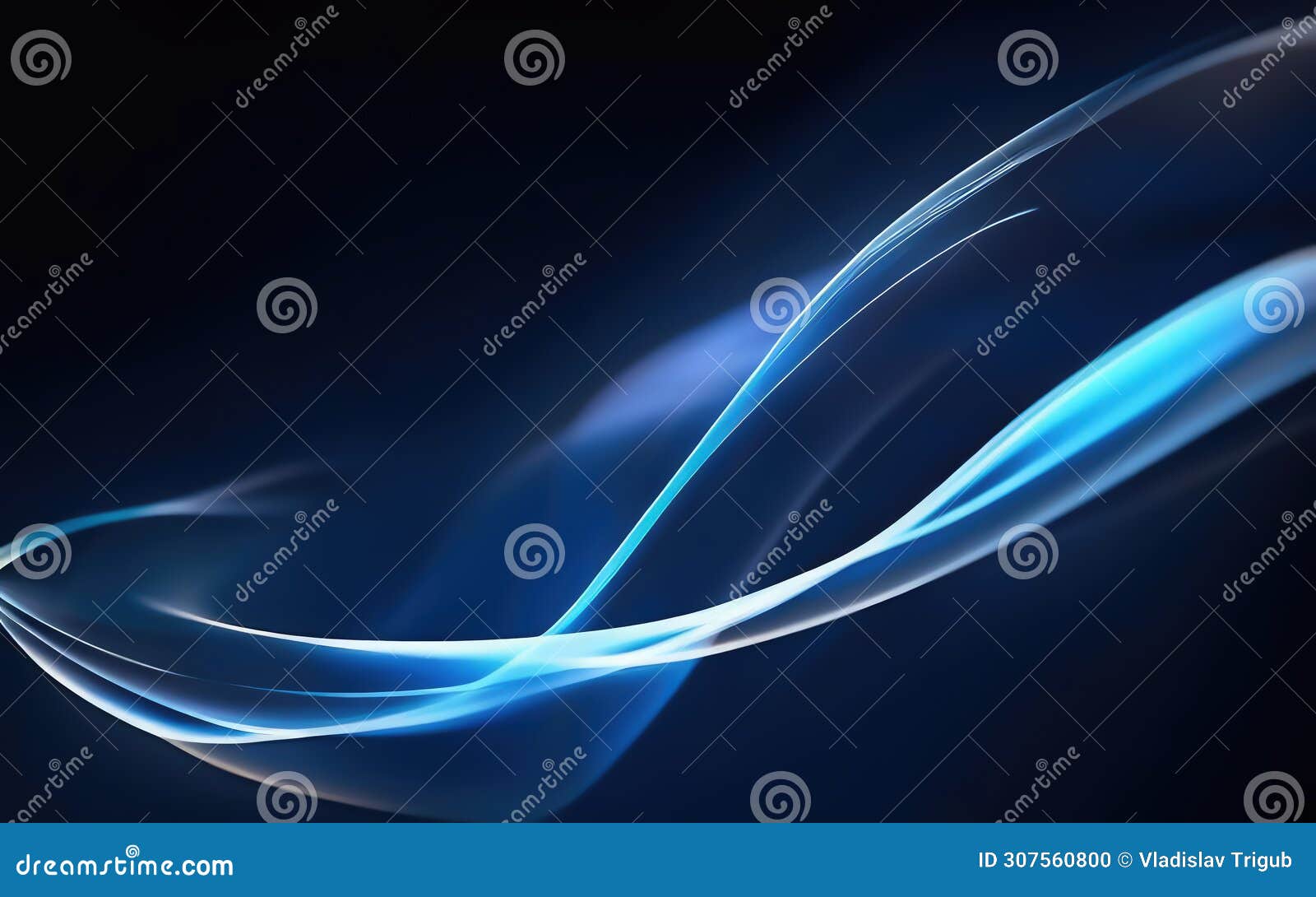 Beautiful Abstract Wave Technology Background with Blue Light, Digital ...
