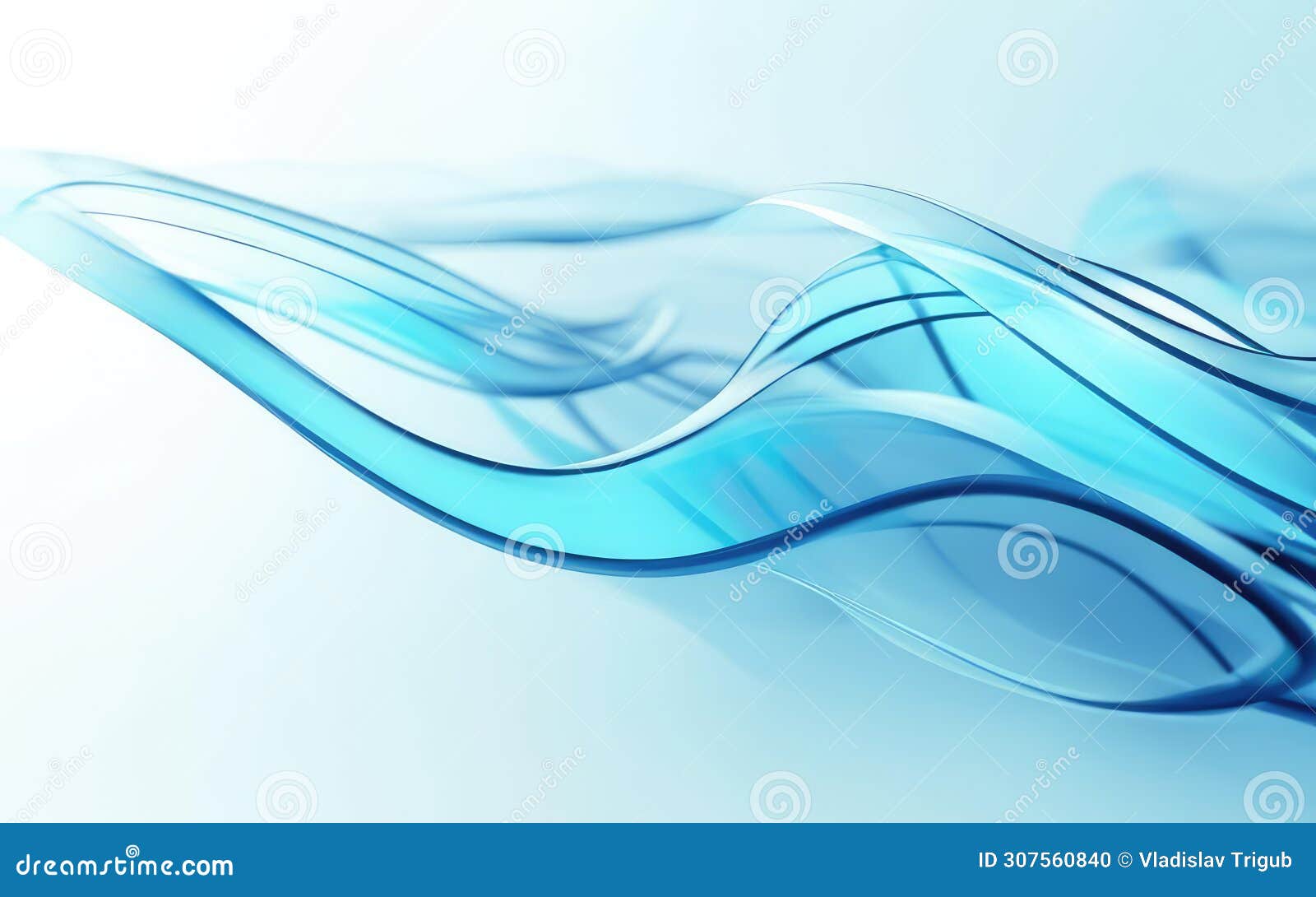 Beautiful Abstract Wave Technology Background with Blue Light, Digital ...