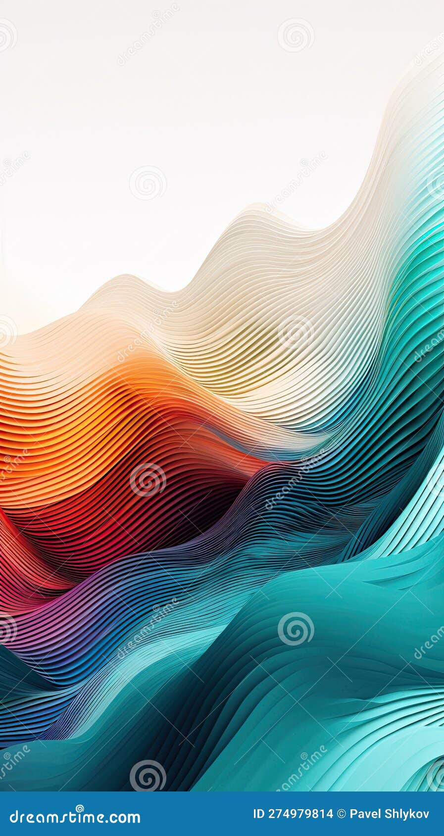 Beautiful Abstract Wave Technology Background, Digital Wave Effect ...