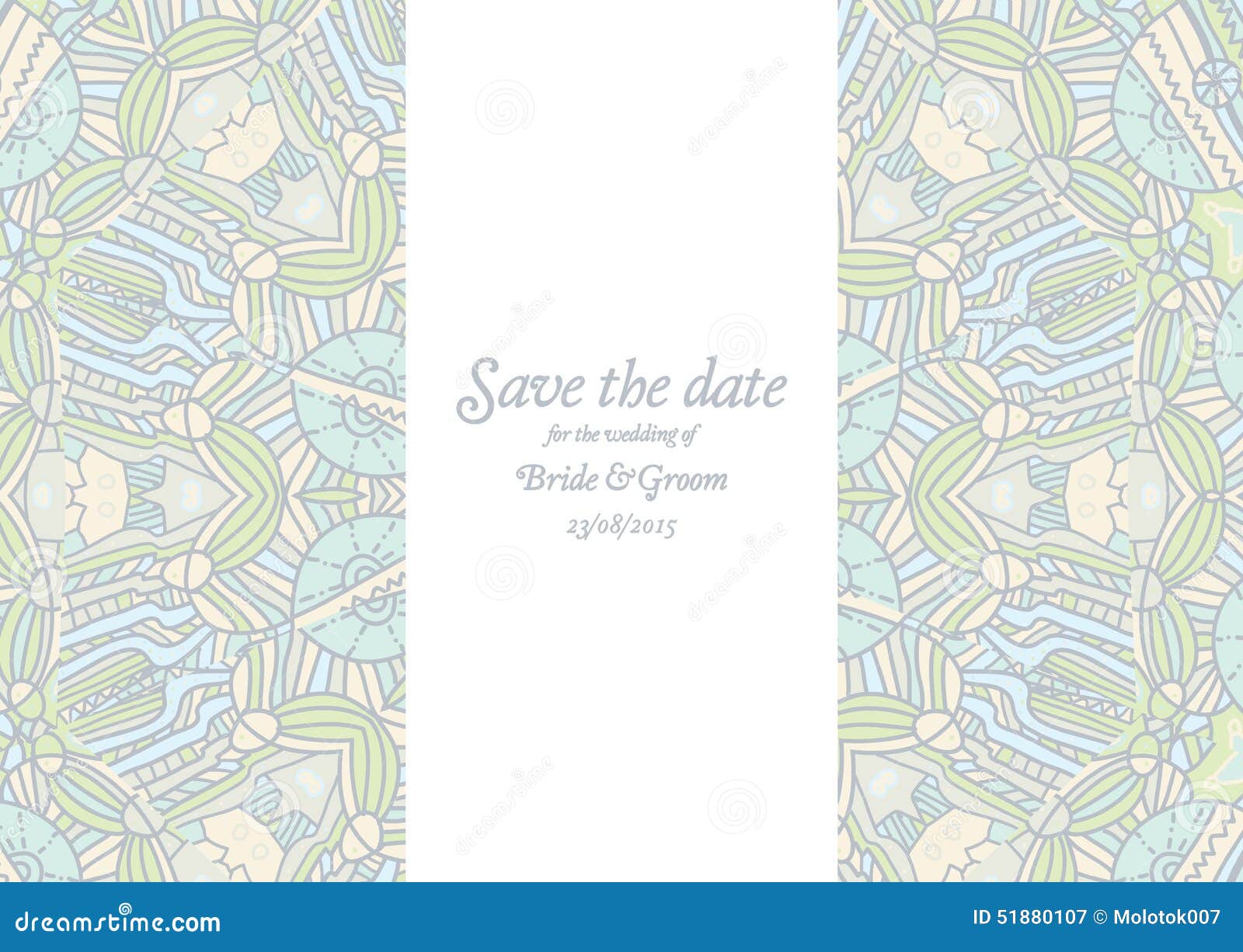 Beautiful Abstract Wedding Invitation Stock Vector - Illustration of ...