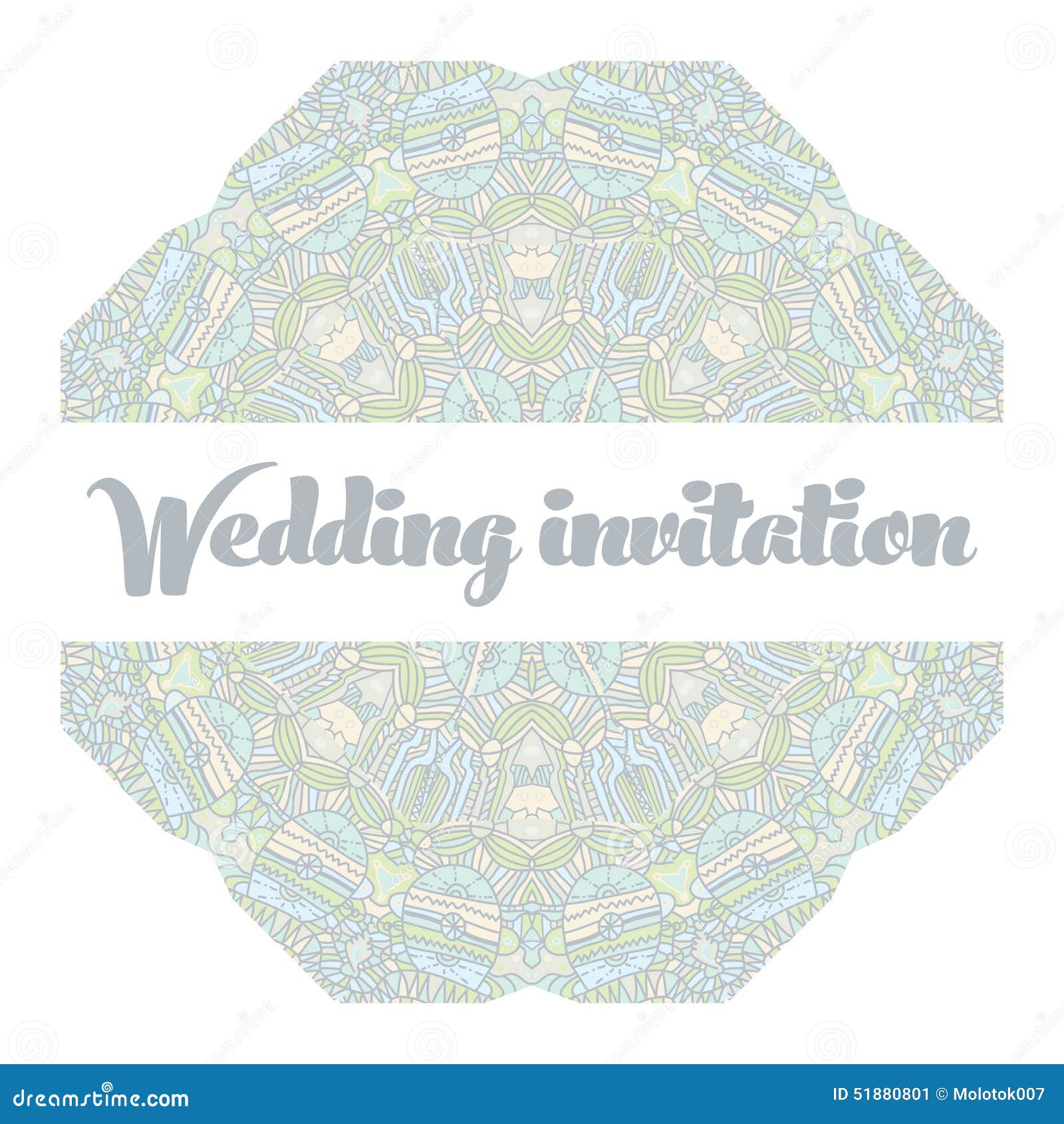 Beautiful Abstract Wedding Invitation Stock Vector - Illustration of ...