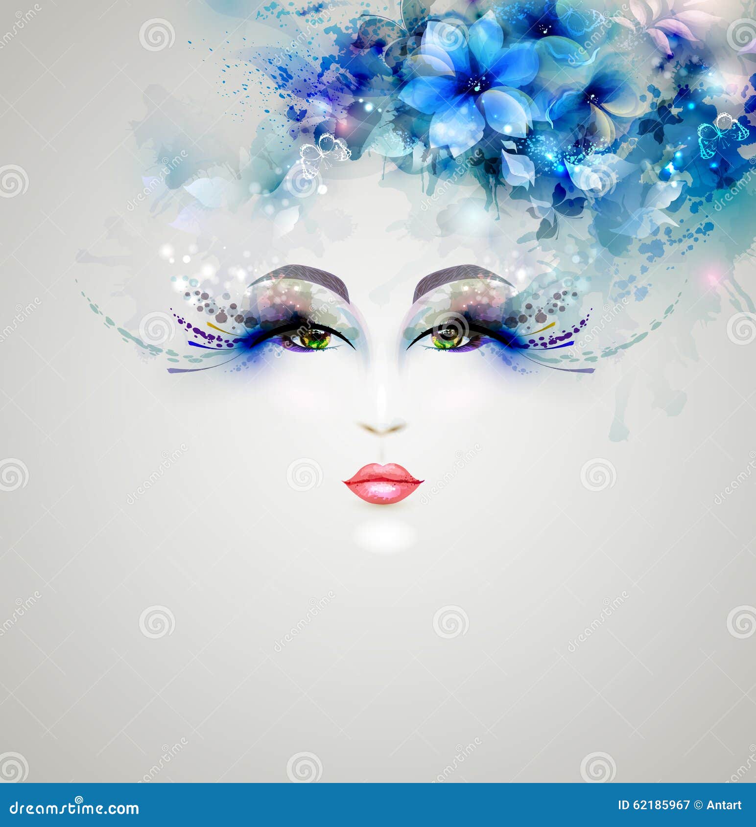 Abstract Women Silhouette In Trendy Style. Fashion Magazine Cover ...