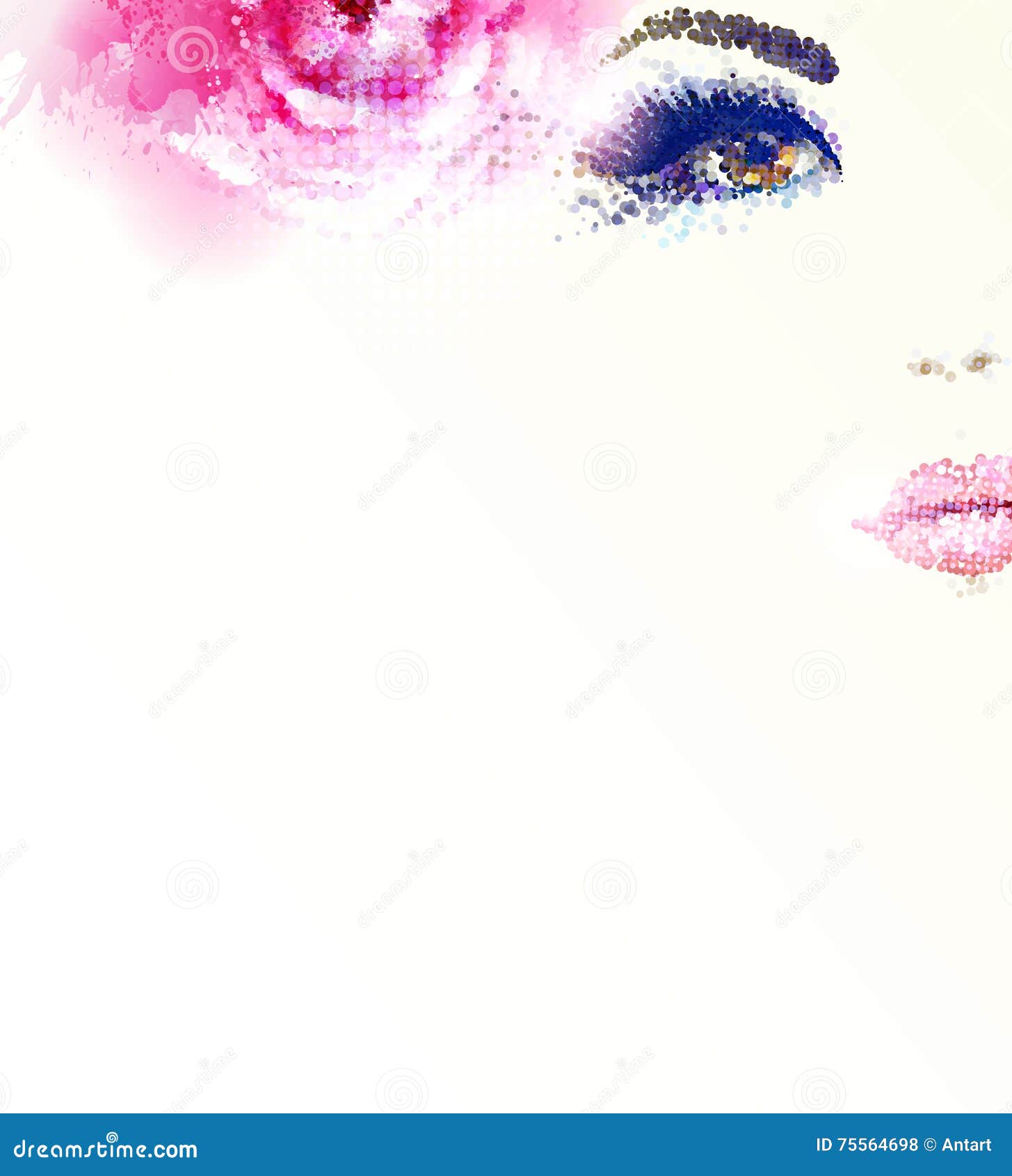 Beautiful abstract women stock vector. Illustration of design - 75564698