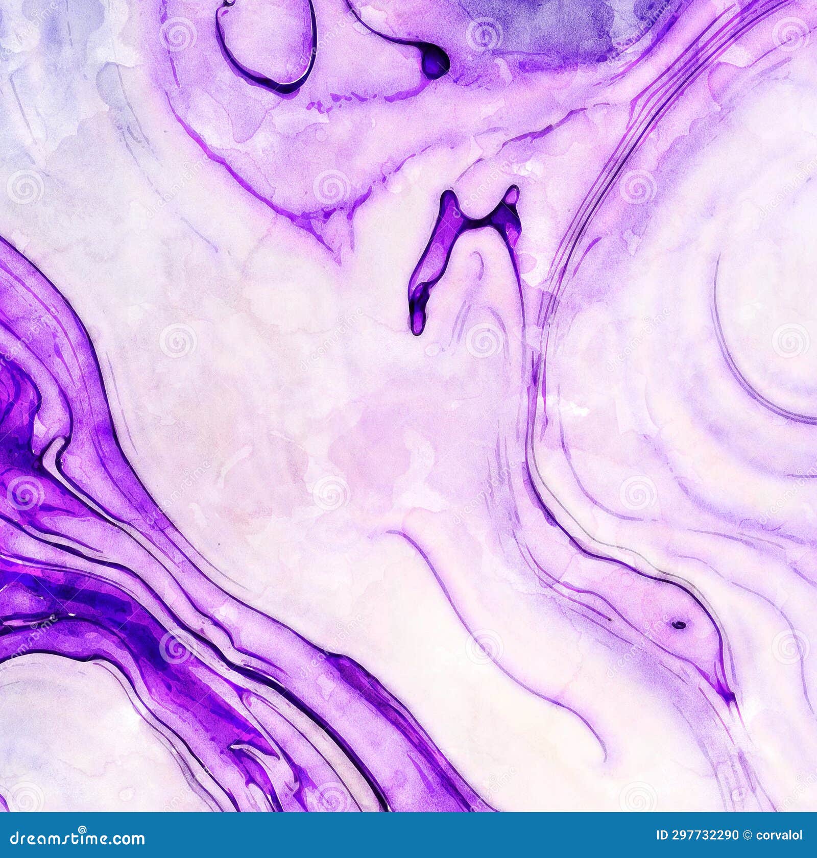 Beautiful Abstraction of Liquid Paints in Slow Blending Flow Mixing ...