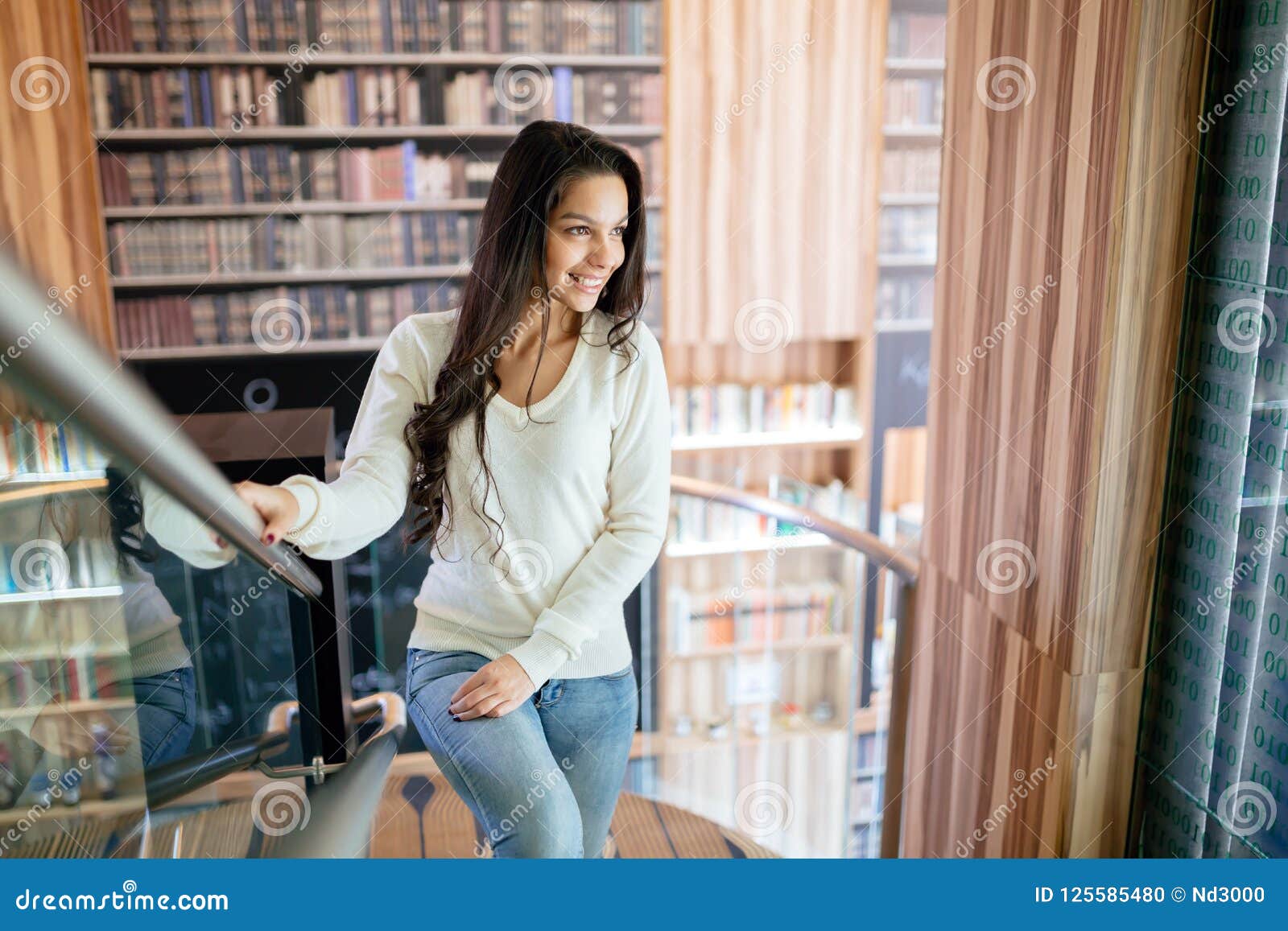 Beautiful Accountant Posing Stock Photo - Image of boss, career: 125585480