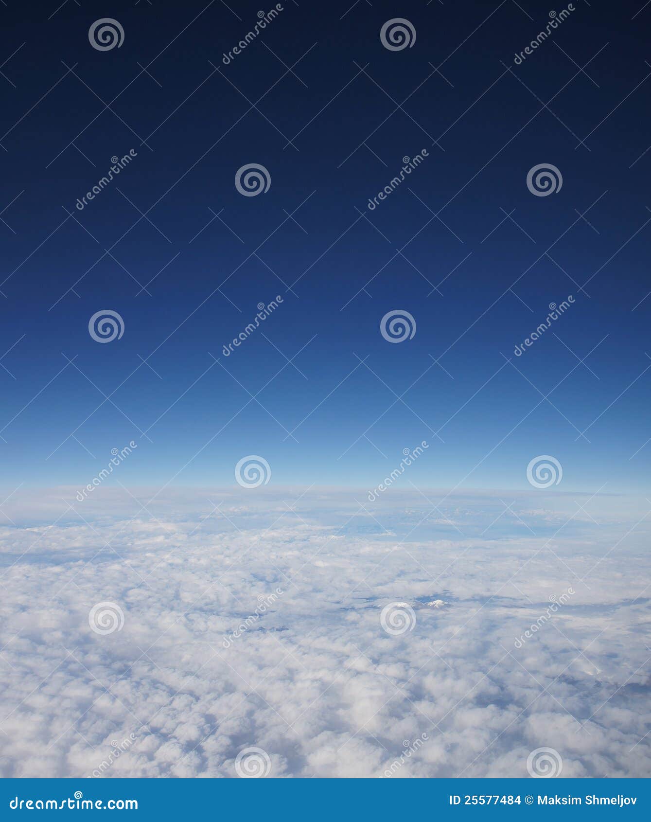 A Beautiful Aerial Background of the Deep Blue Sky Stock Photo - Image ...