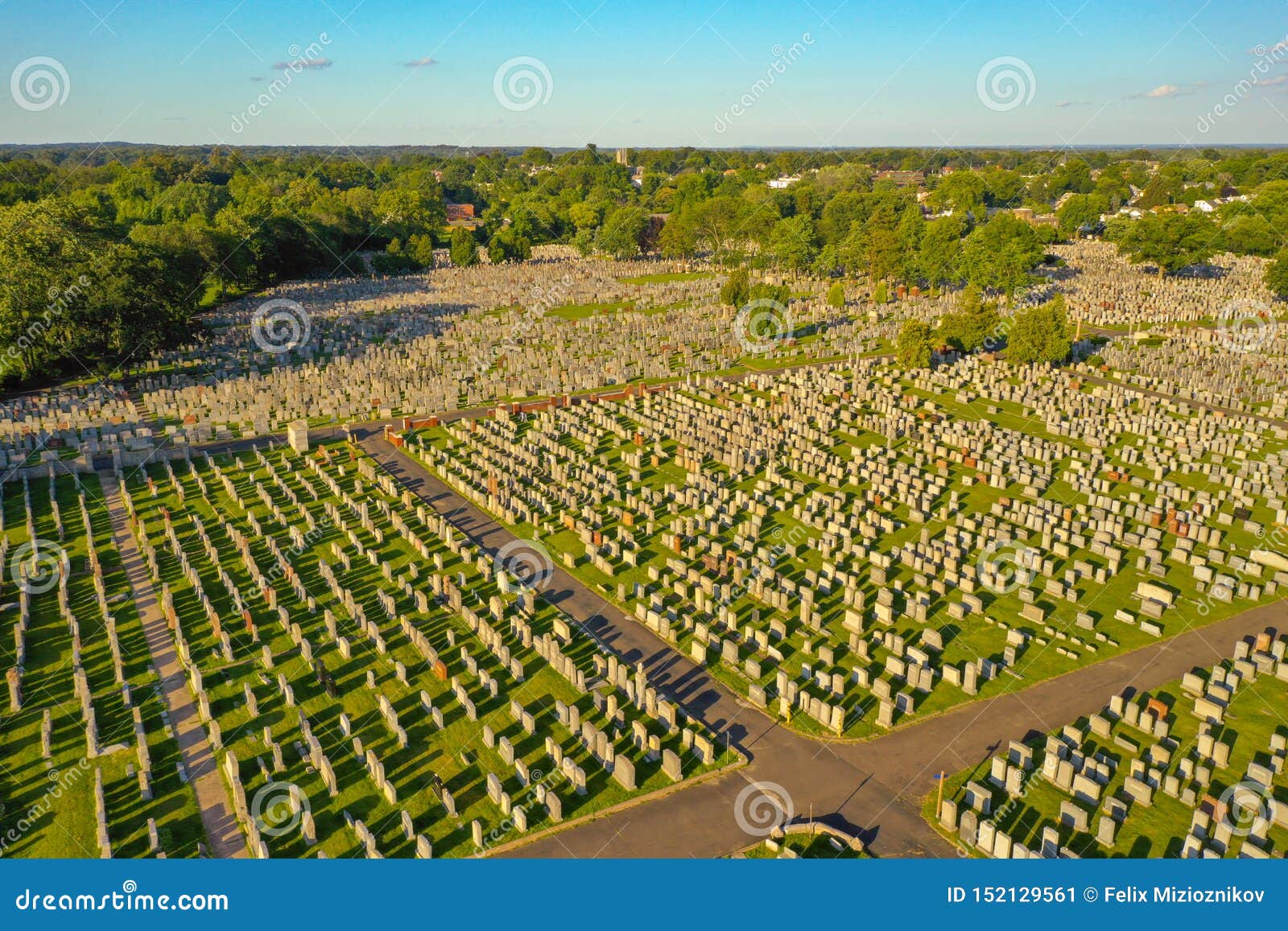 Beautiful Aerial Image of a Cemetery Landscape Editorial Photo - Image ...