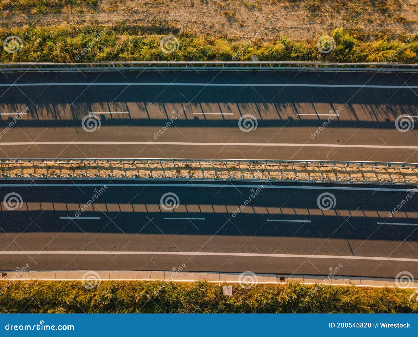 Beautiful Aerial Top View of the Highway Stock Photo - Image of ...