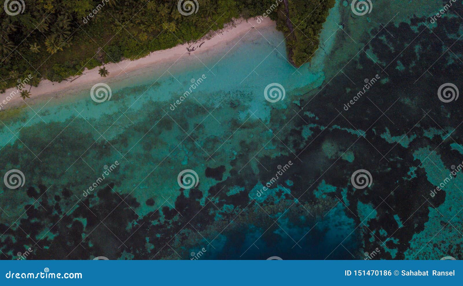 Beautiful Aerial View of Blue Ocean Stock Photo - Image of coastline ...