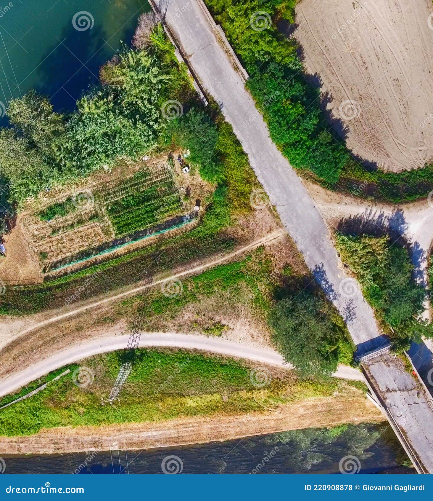 Beautiful Aerial View of Bridges Across River Stock Photo - Image of ...