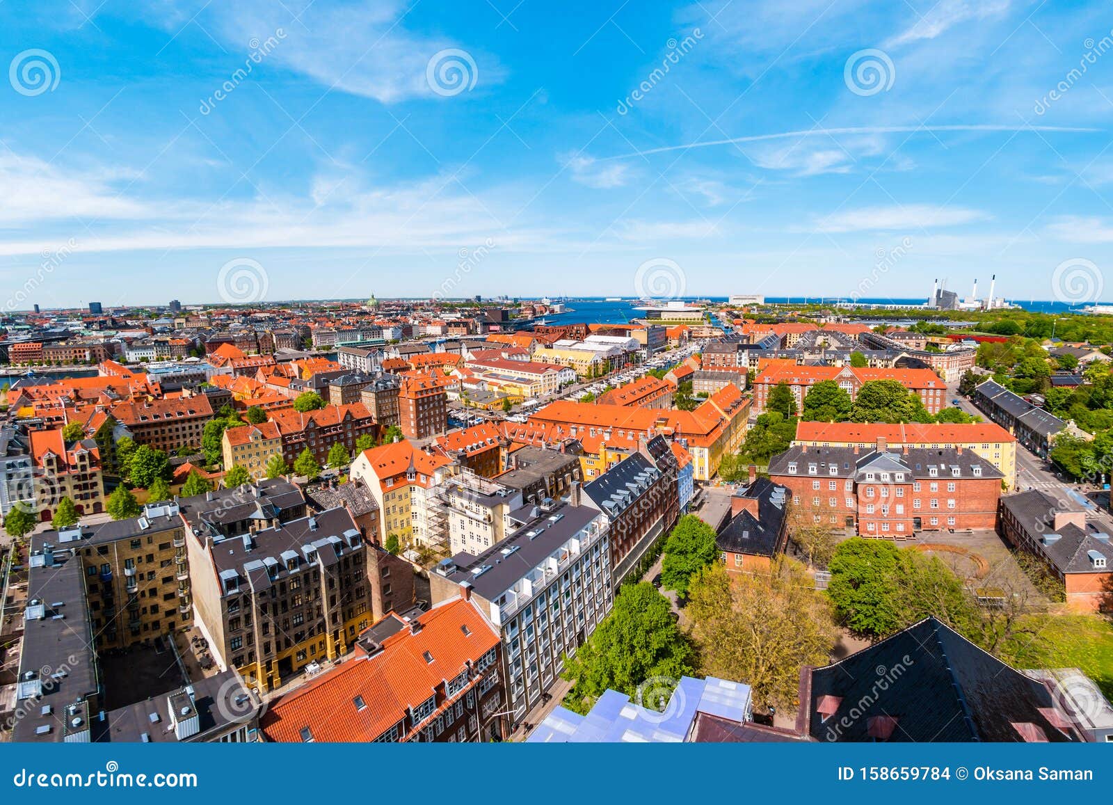 Beautiful Aerial View of Copenhagen from Above, Denmark Stock Photo ... Beautiful Aerial View of Copenhagen from Above, Denmark Stock Photo ...