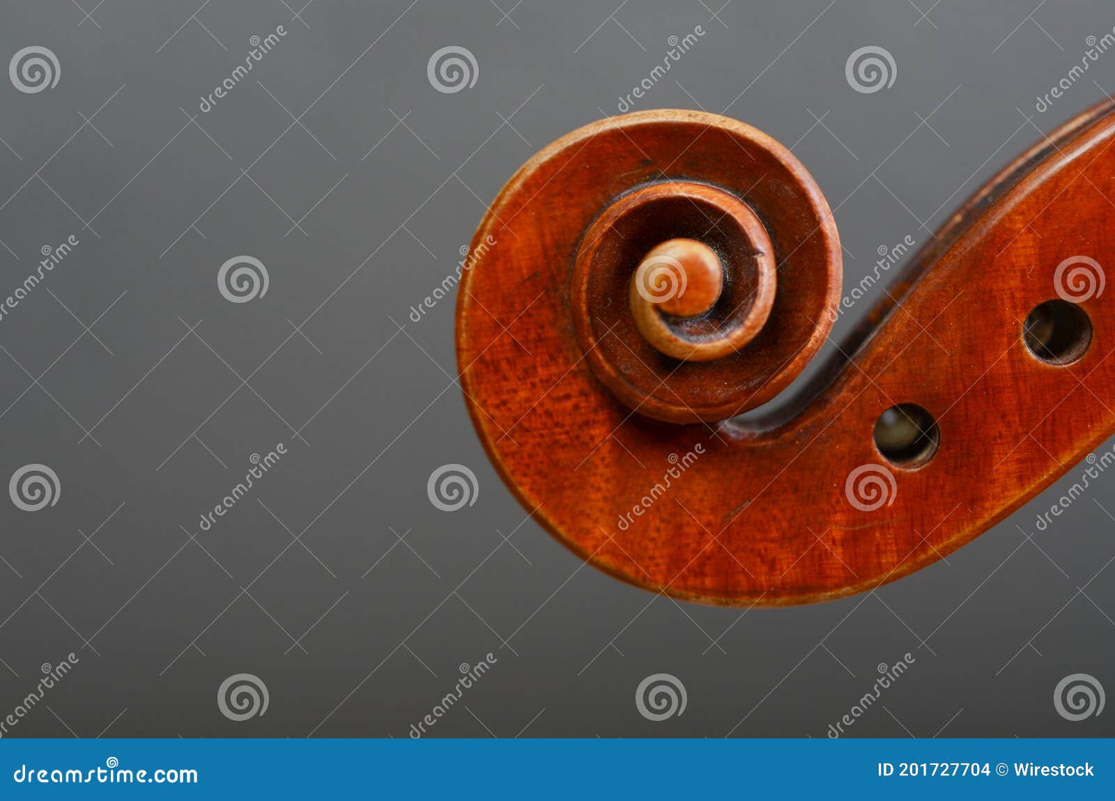 Beautiful Aesthetic Carving Violin Scroll Stock Photo - Image of shape ...