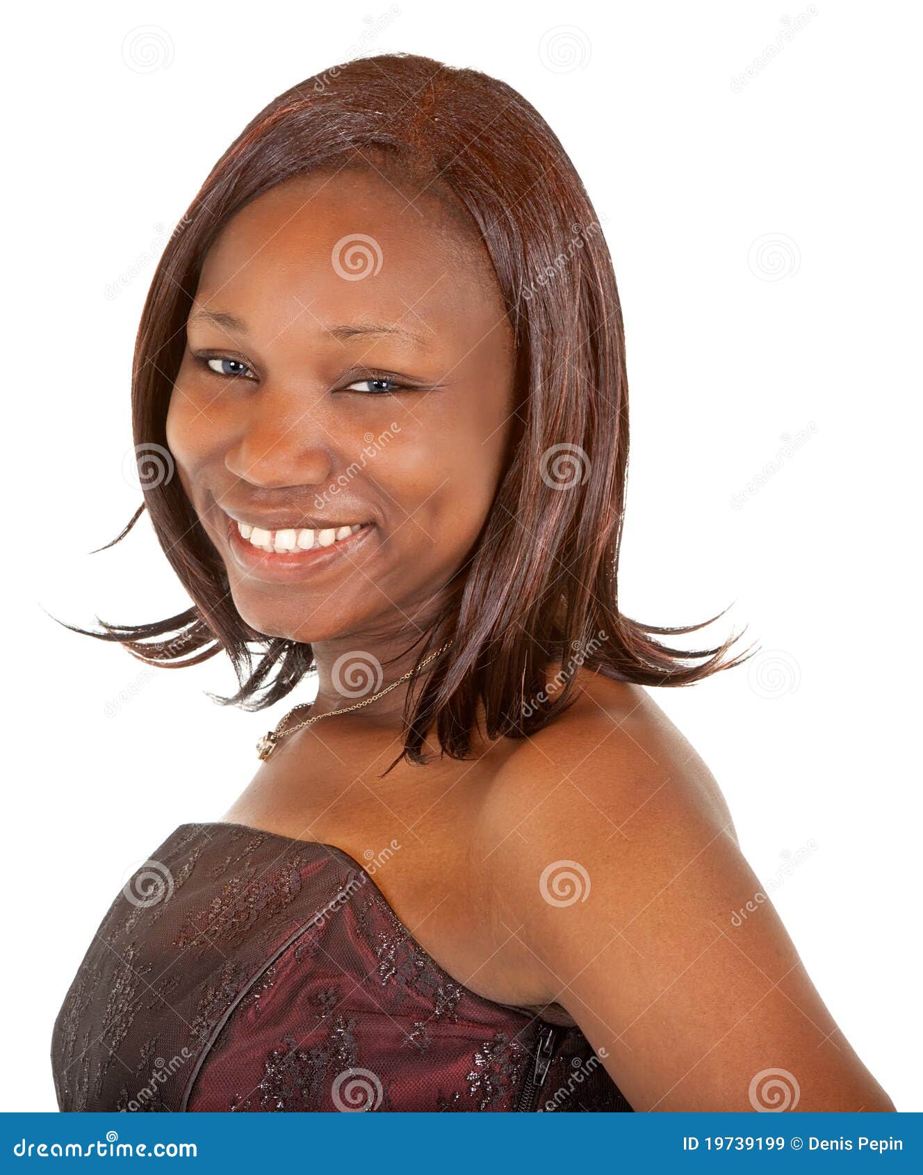 Beautiful African American Lady Stock Image - Image of beauty, happy ...
