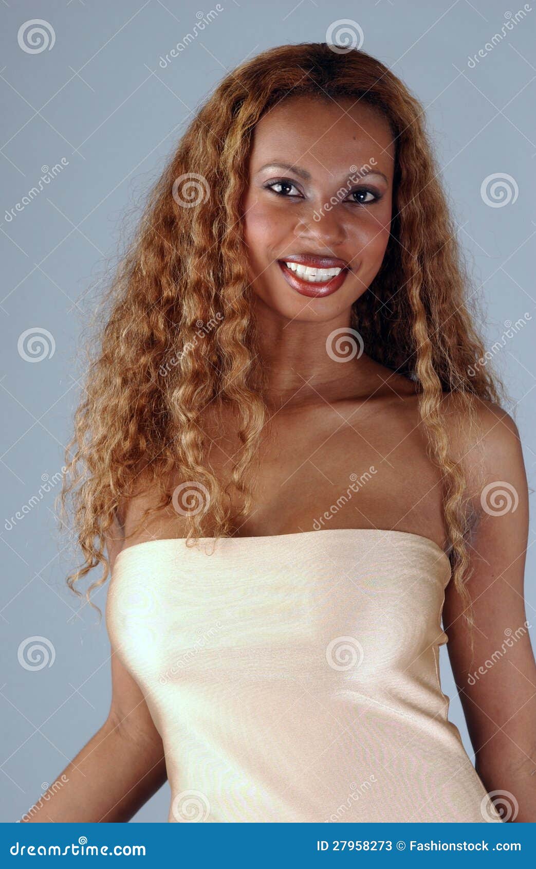 Beautiful African American Model at the Studio Stock Image - Image of ...