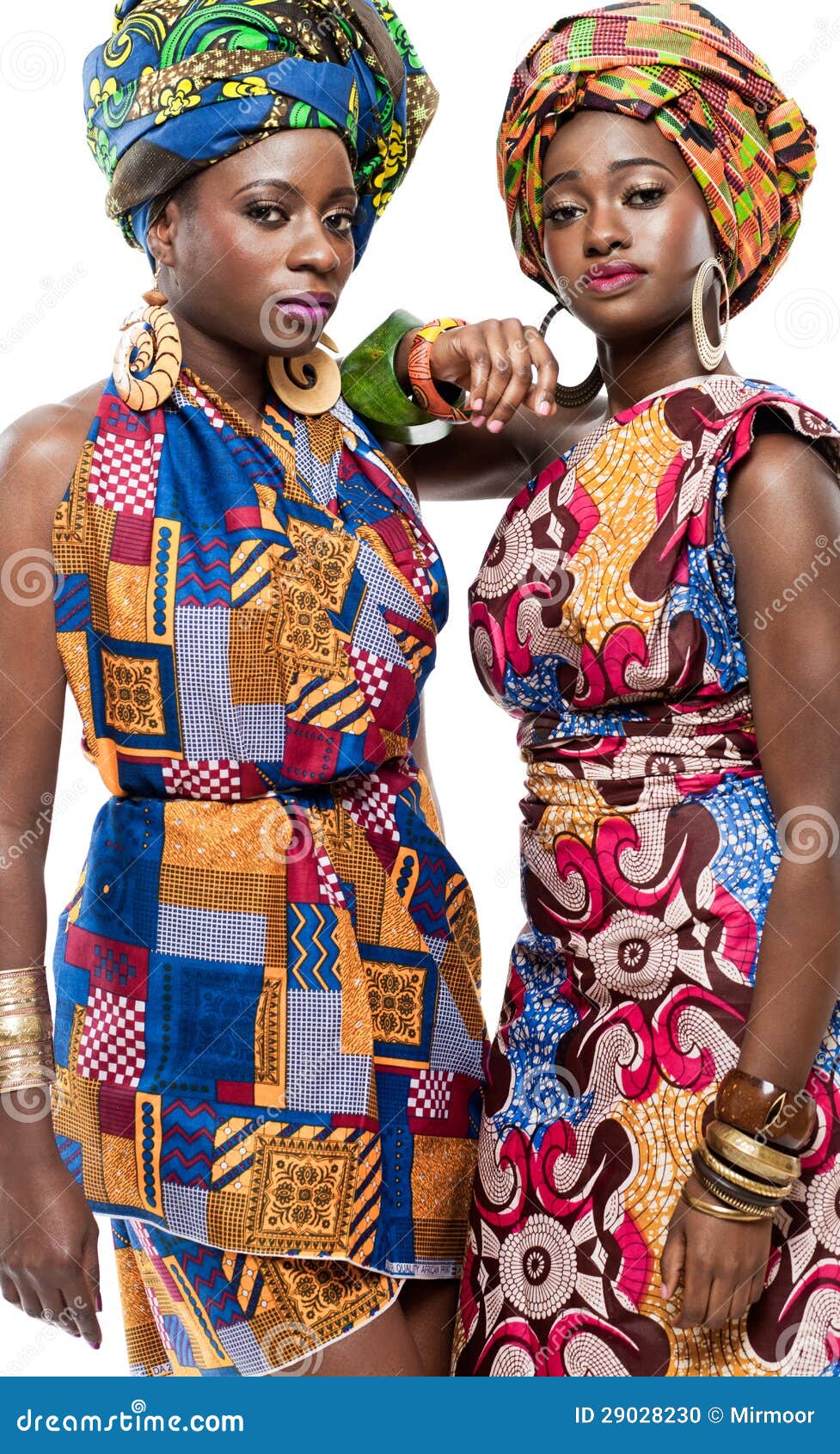 Beautiful African Fashion Models. Stock Photo - Image of girl, design ...