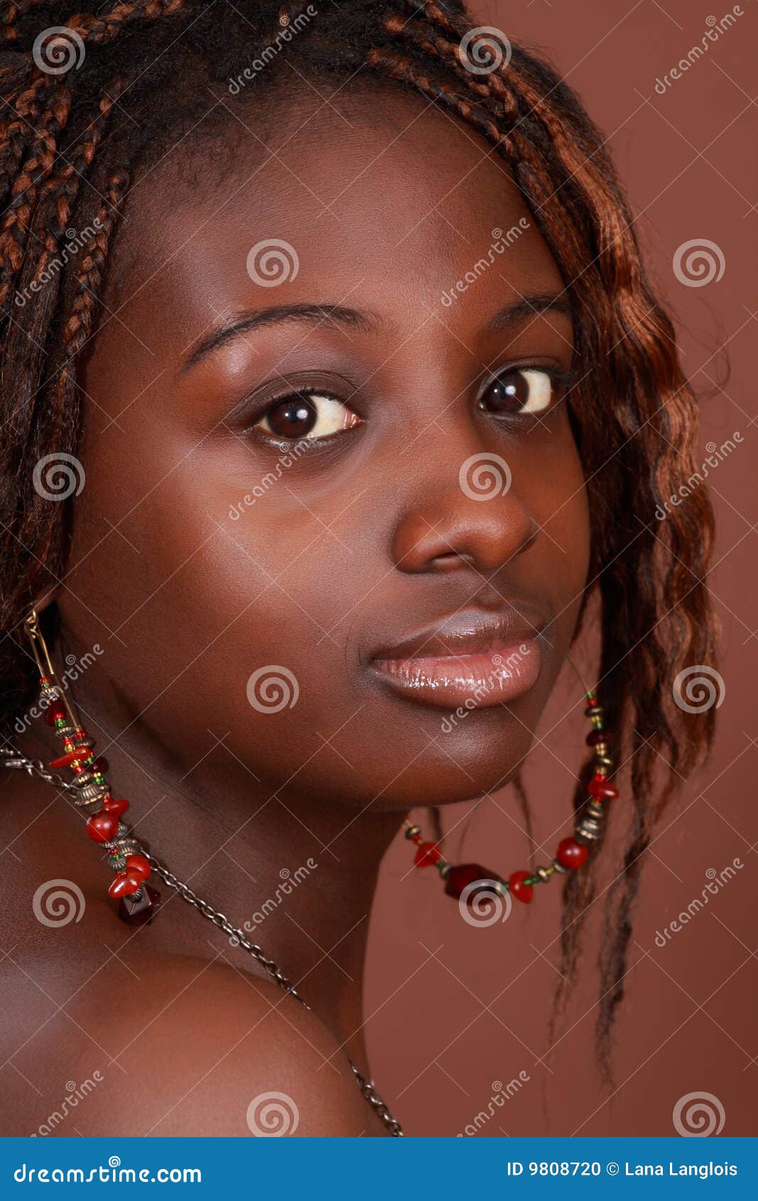 Beautiful african girl stock photo. Image of young, brown - 9808720