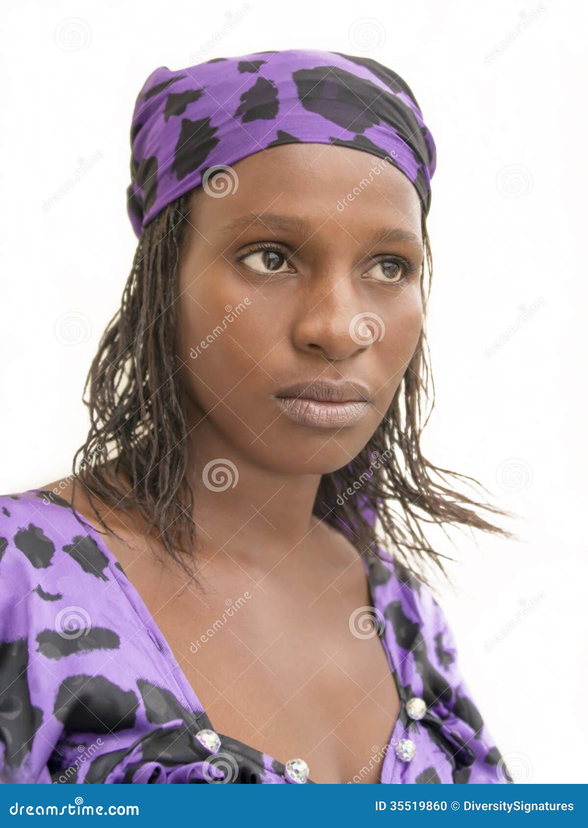 Beautiful African Woman Wearing a Traditional Dress, Senegal Stock ... Beautiful African Woman Wearing a Traditional Dress, Senegal Stock ...