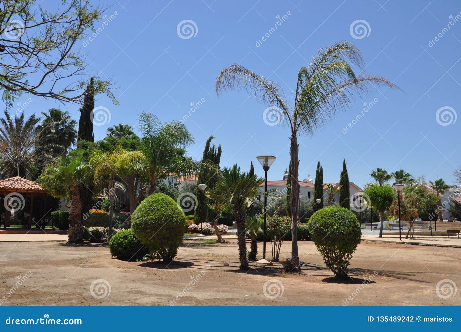 The Beautiful Agios Athanasios Park Limassol Cyprus Stock Photo - Image ...