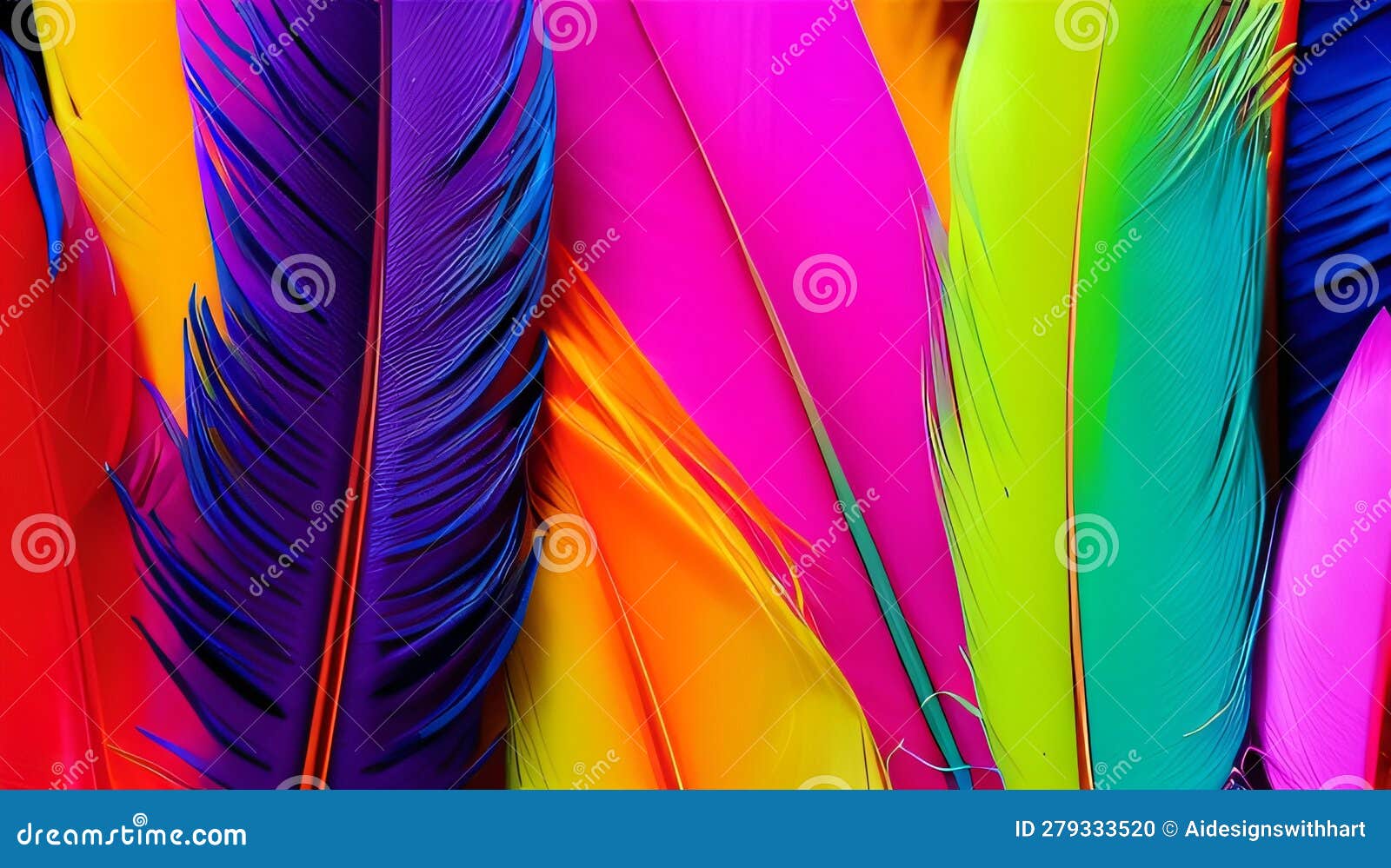 Bold Feather Design stock illustration. Illustration of feather - 279333520