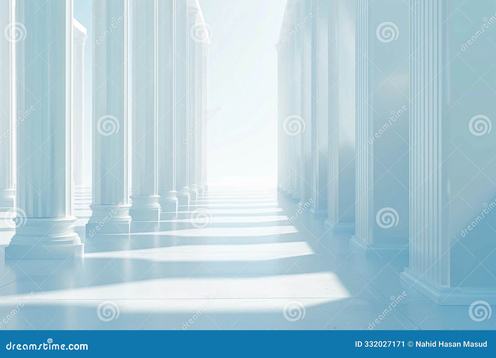 Beautiful Airy Widescreen Minimalistic White And Light Blue ...