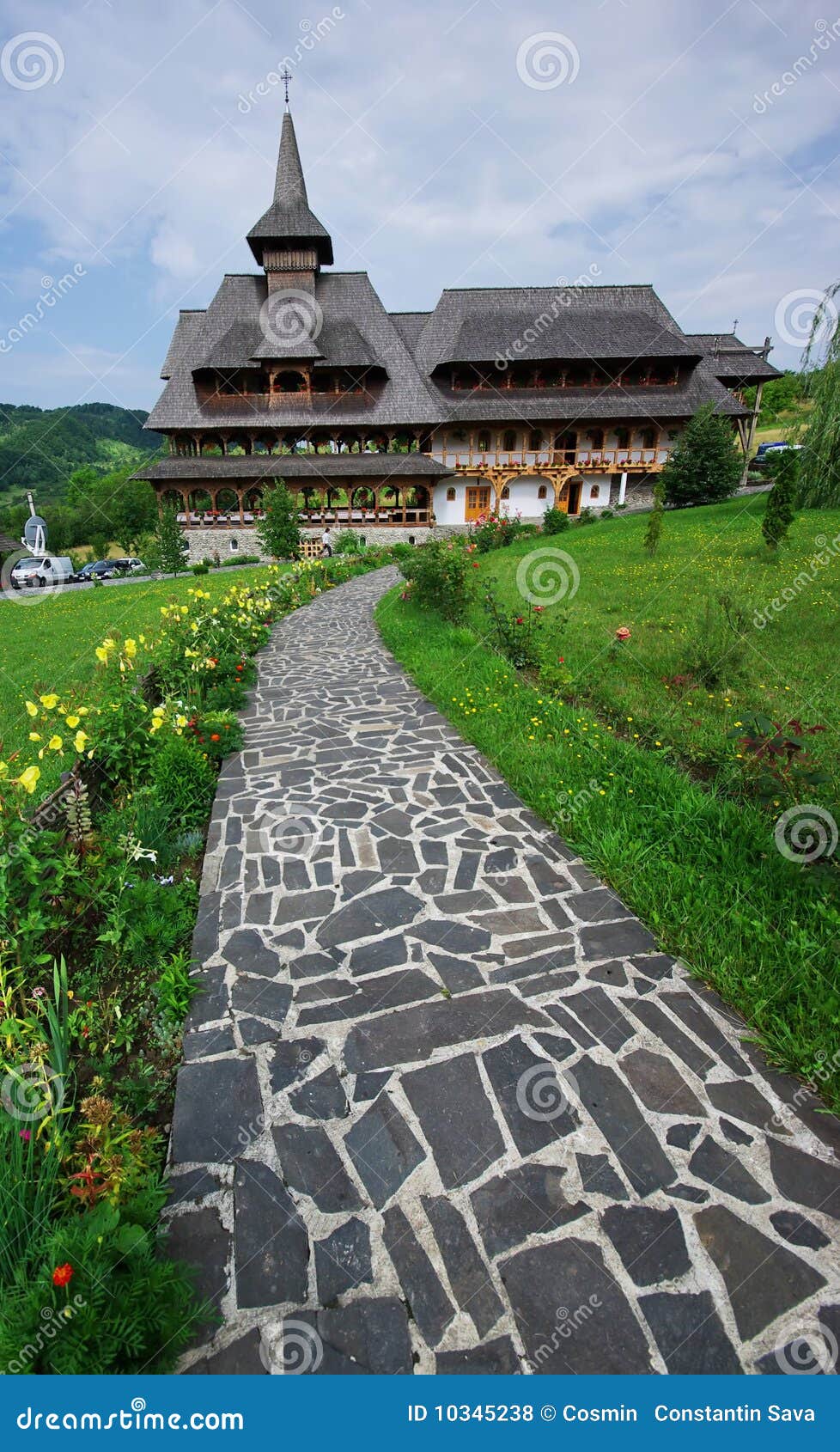 Beautiful alley stock photo. Image of flowering, beds - 10345238