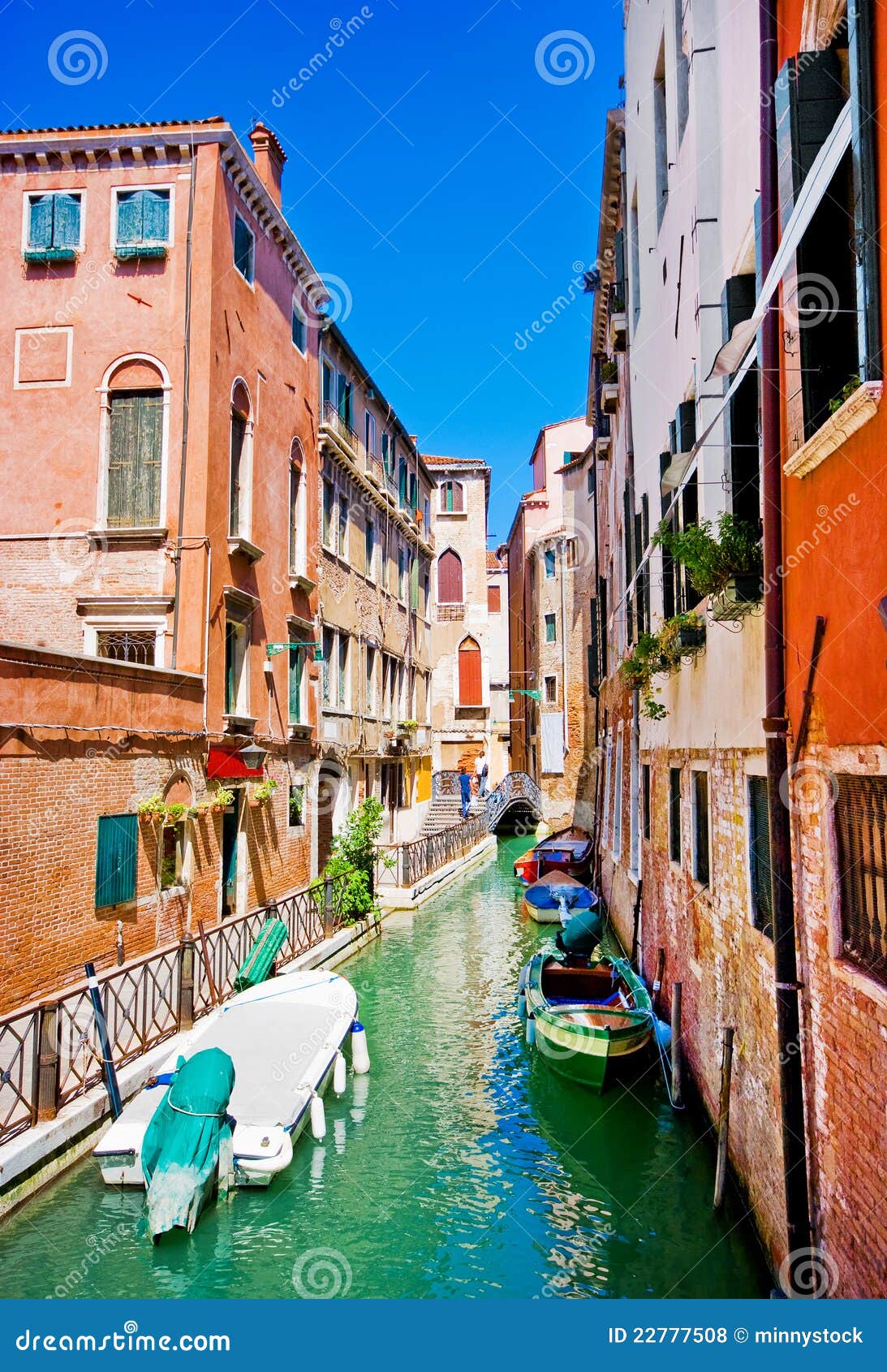 Beautiful alley in Venice. stock photo. Image of houses - 22777508