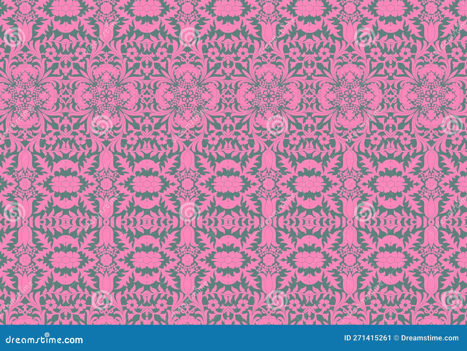 Beautiful Allover Flower Digital Decorative Pattern, Tile Pattern ...