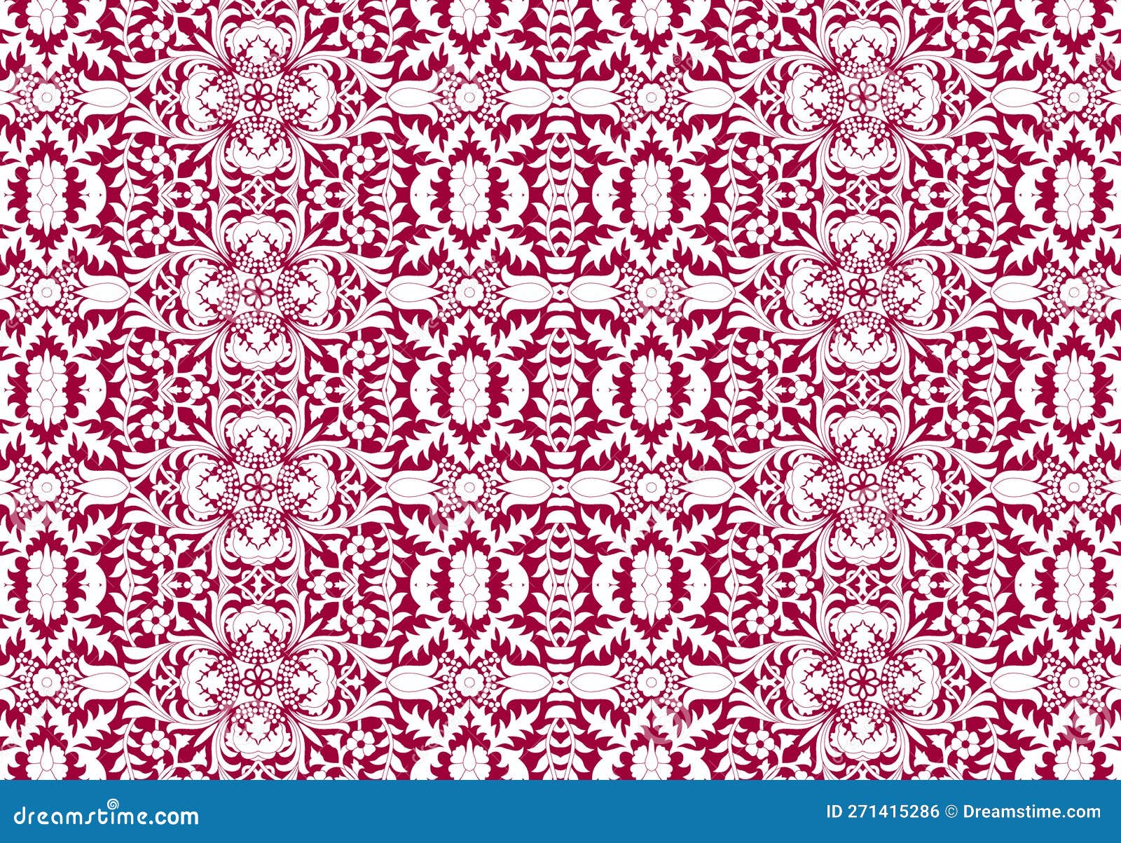 Beautiful Allover Flower Digital Decorative Pattern, Tile Pattern ...