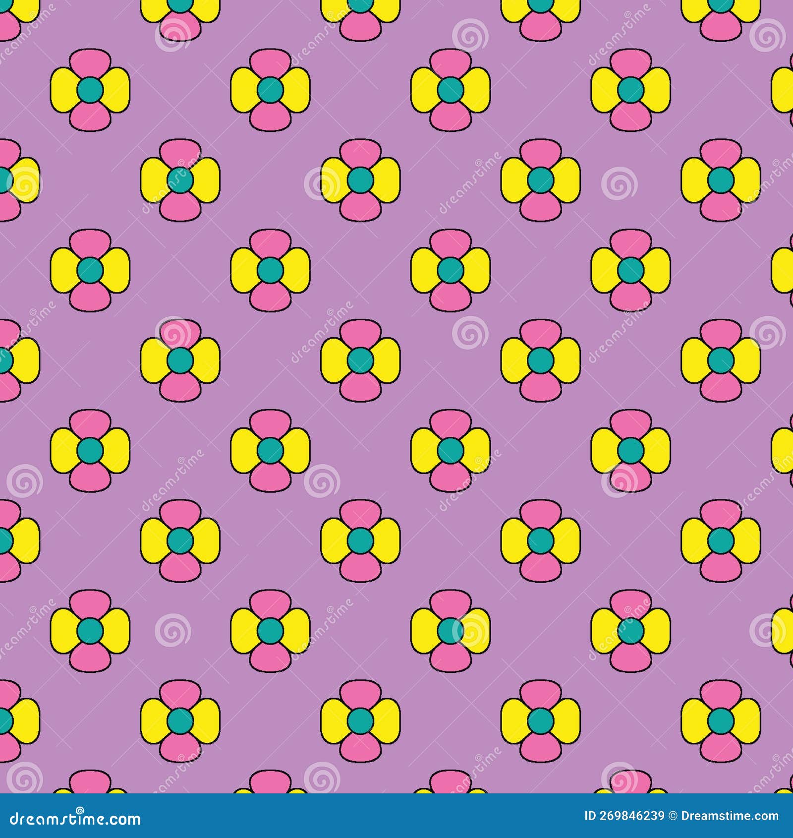 Beautiful Allover Flower Fabric Pattern, Tile Pattern Allover Pattern ...