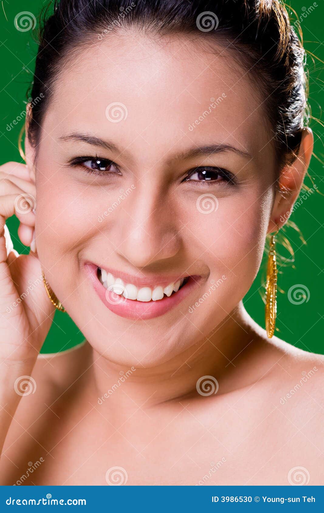 Beautiful alluring Smile stock photo. Image of cheerful - 3986530