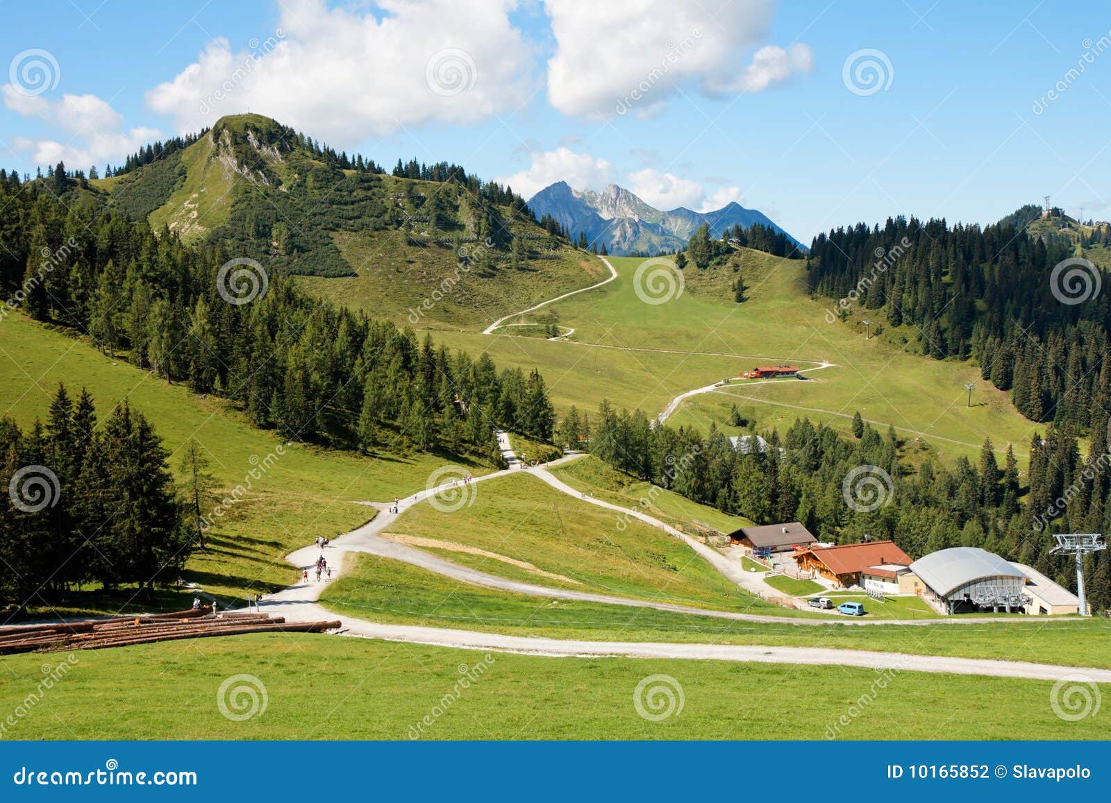 Beautiful Alpine Landscape in Austria Stock Photo - Image of blue ...